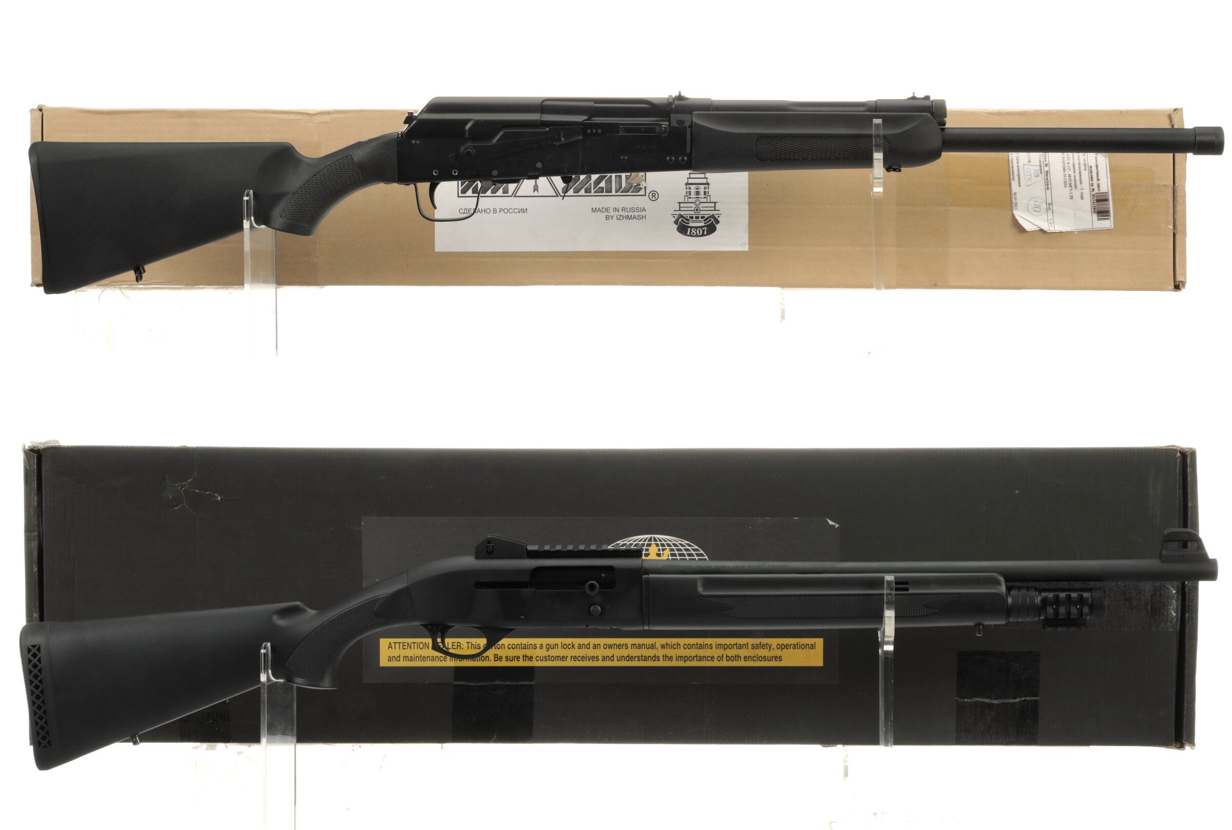 Two Semi Automatic Shotguns With Boxes Rock Island Auction