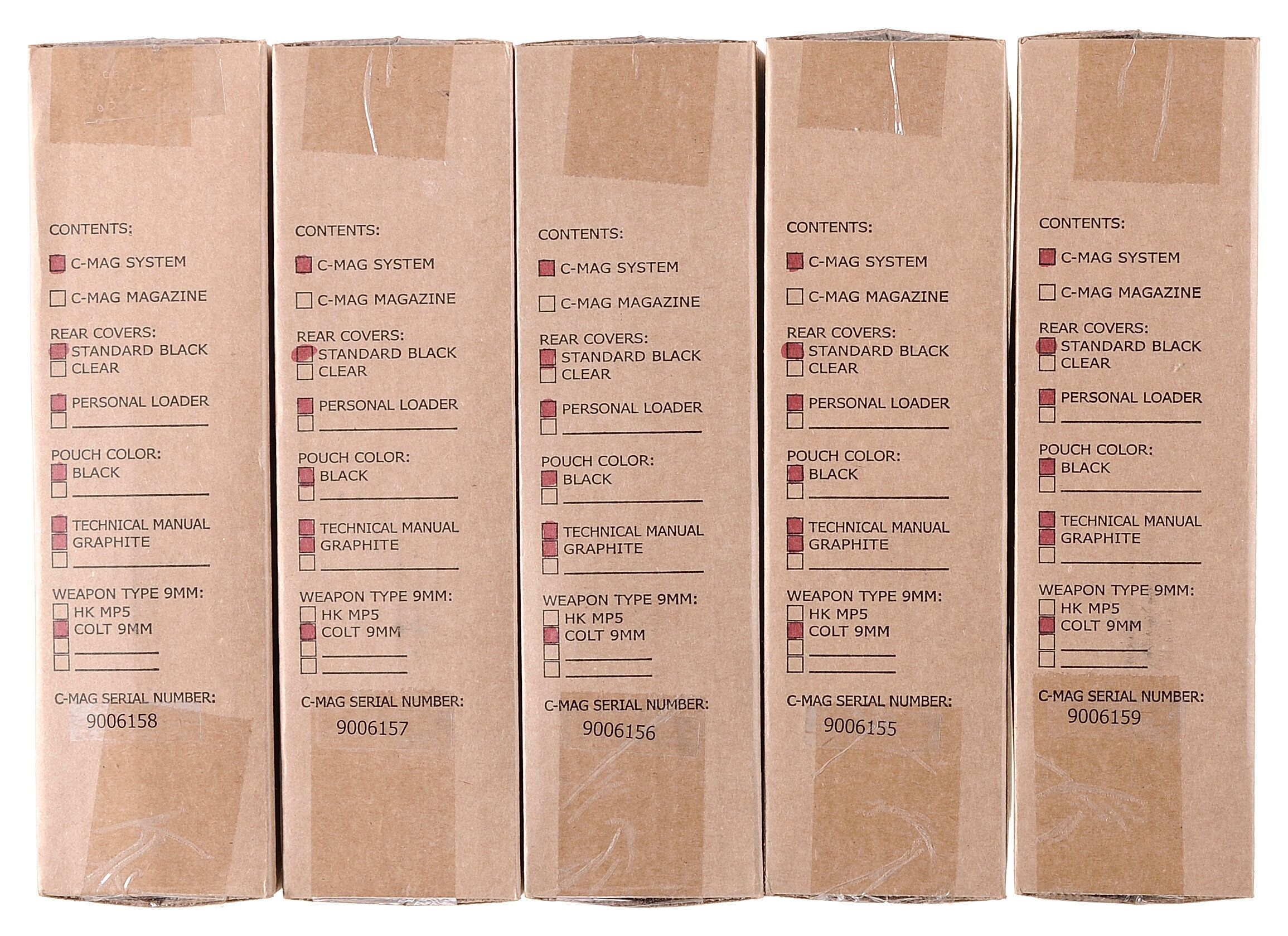 Five Beta C-Mag Colt 9mm Drum Magazines | Rock Island Auction