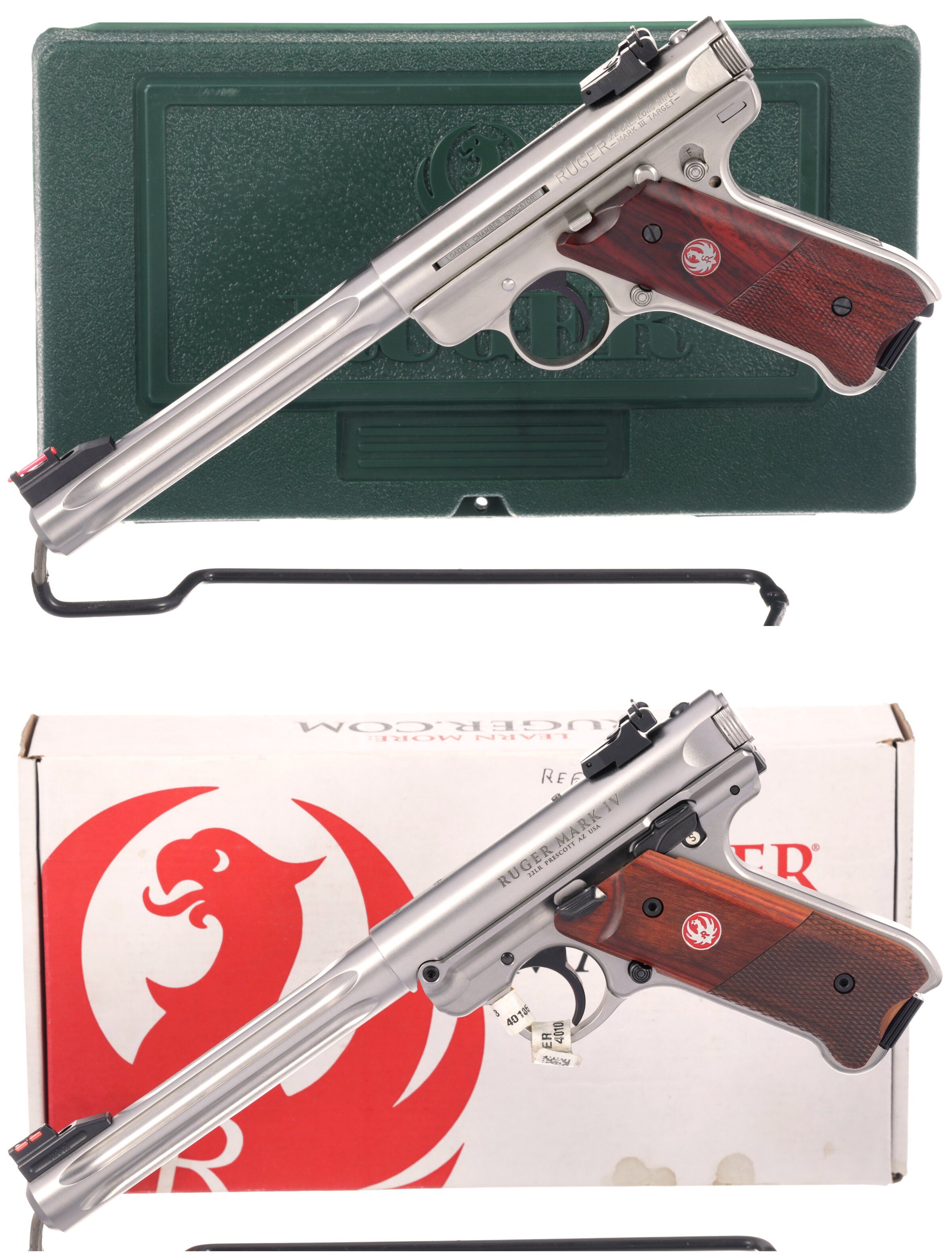 Two Ruger Semi-Automatic Pistols with Boxes | Rock Island Auction