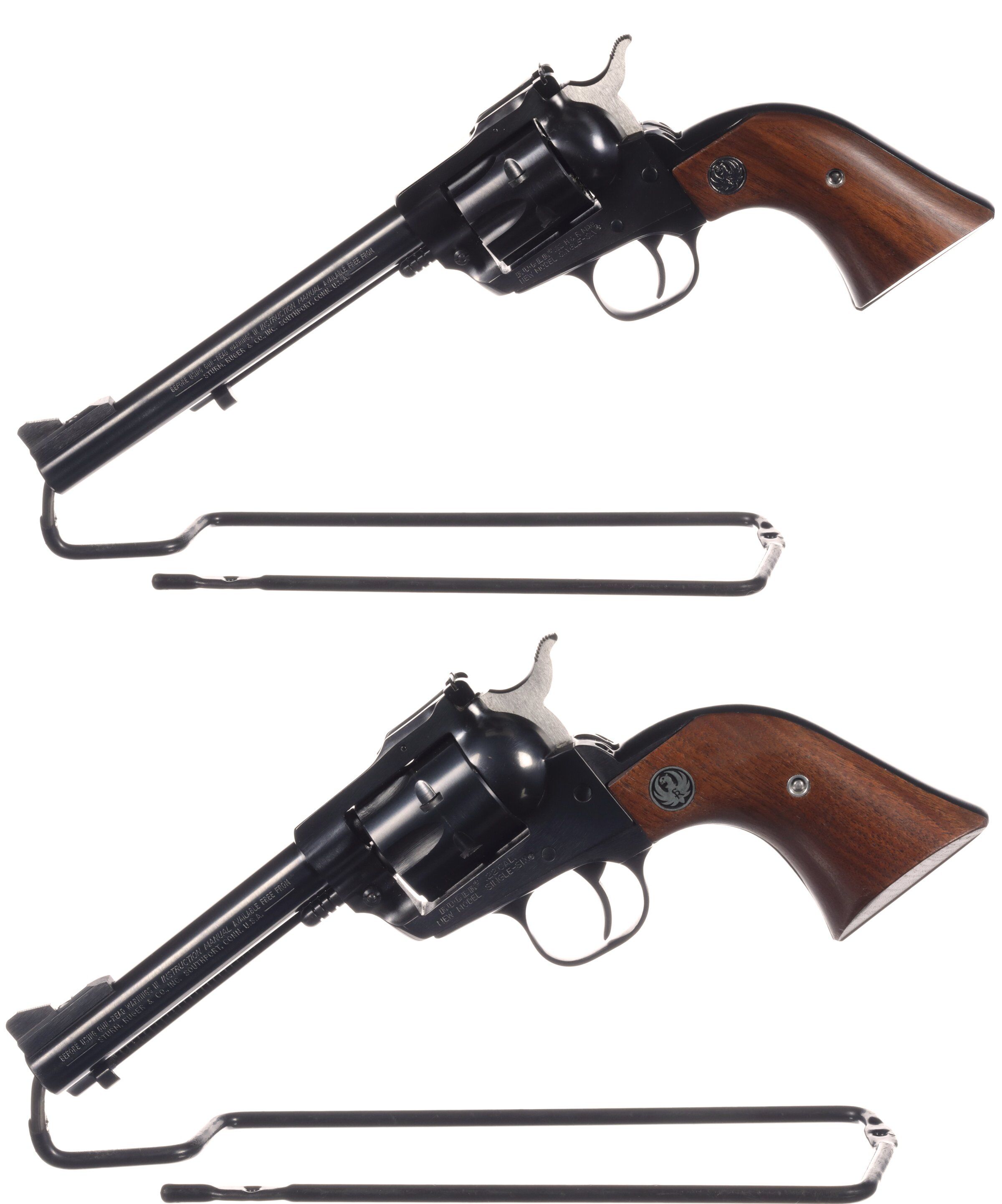 Two Ruger New Model Single-Six Single Action Revolvers | Rock Island ...