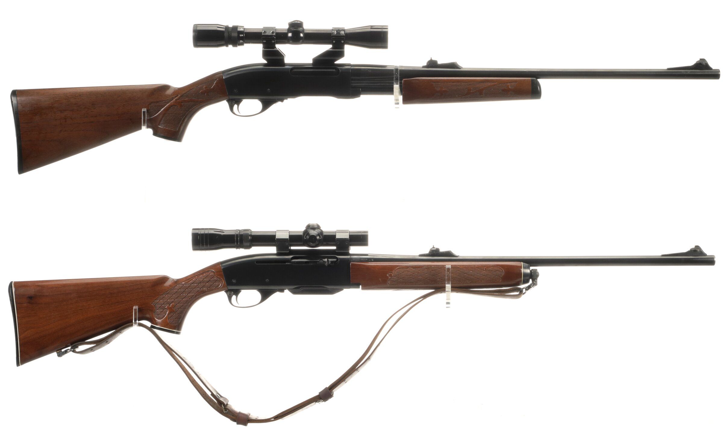 Two Remington Rifles with Scopes | Rock Island Auction