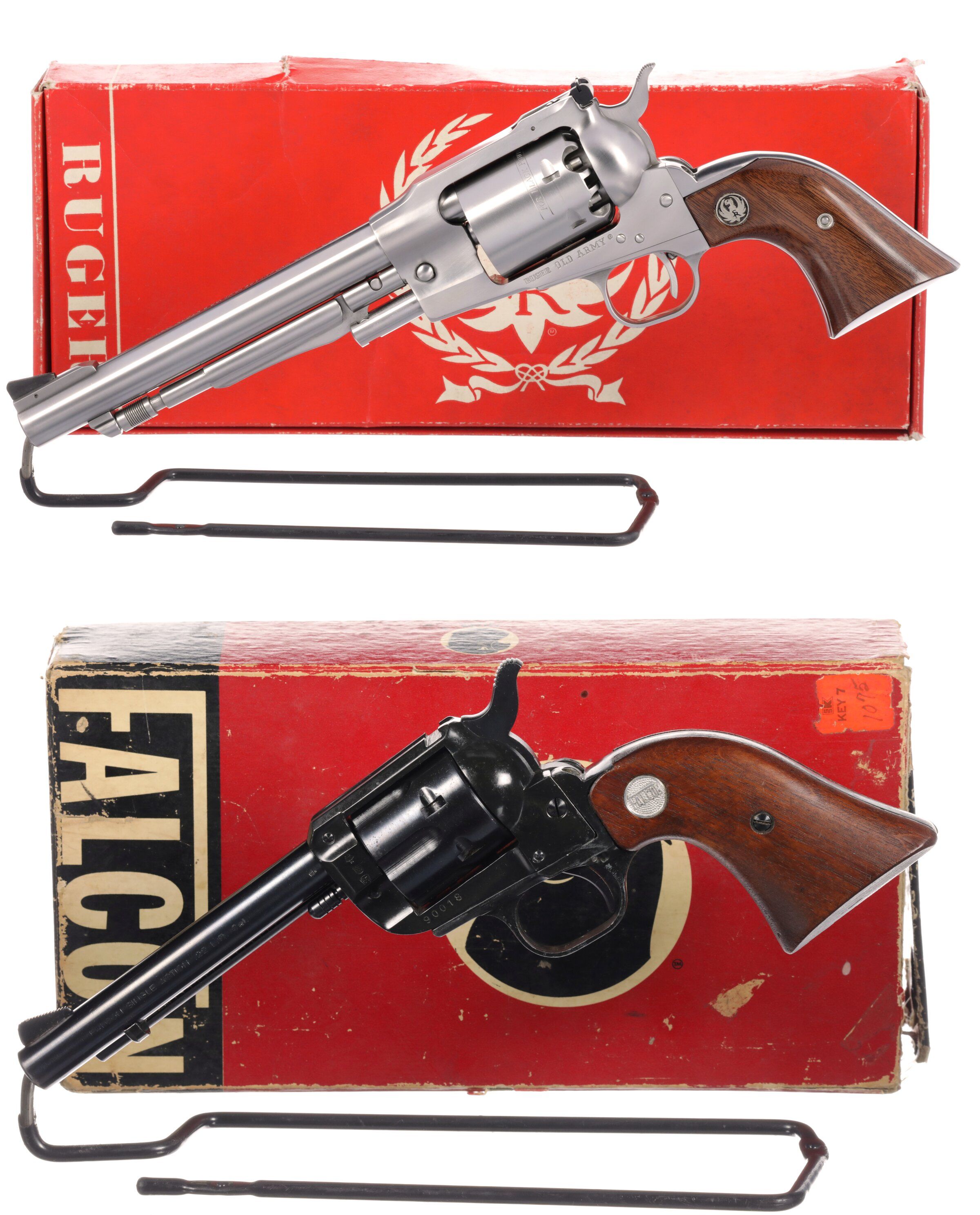Two Revolvers with Boxes | Rock Island Auction