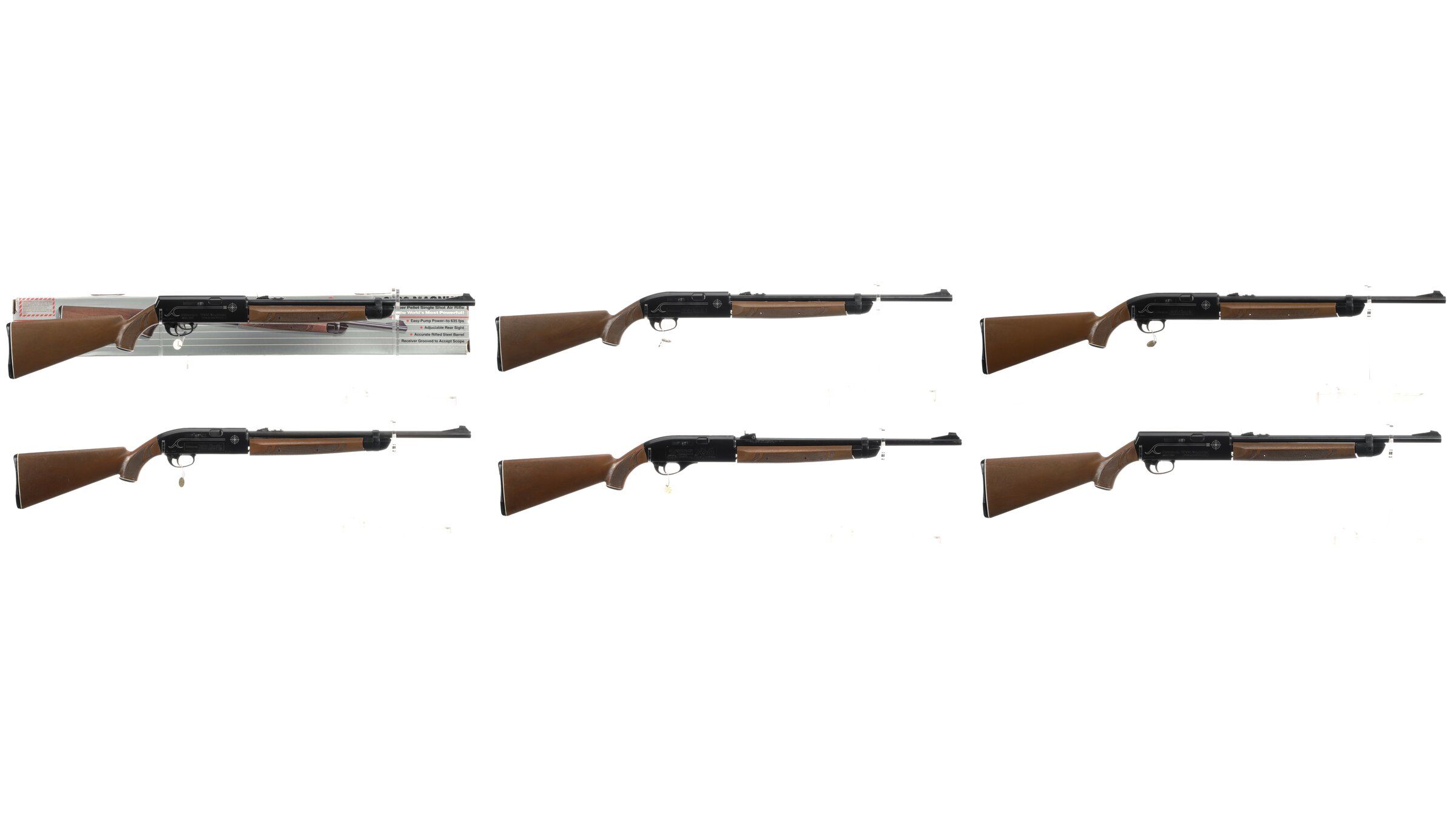 Six Crosman Pump Air-Rifles | Rock Island Auction
