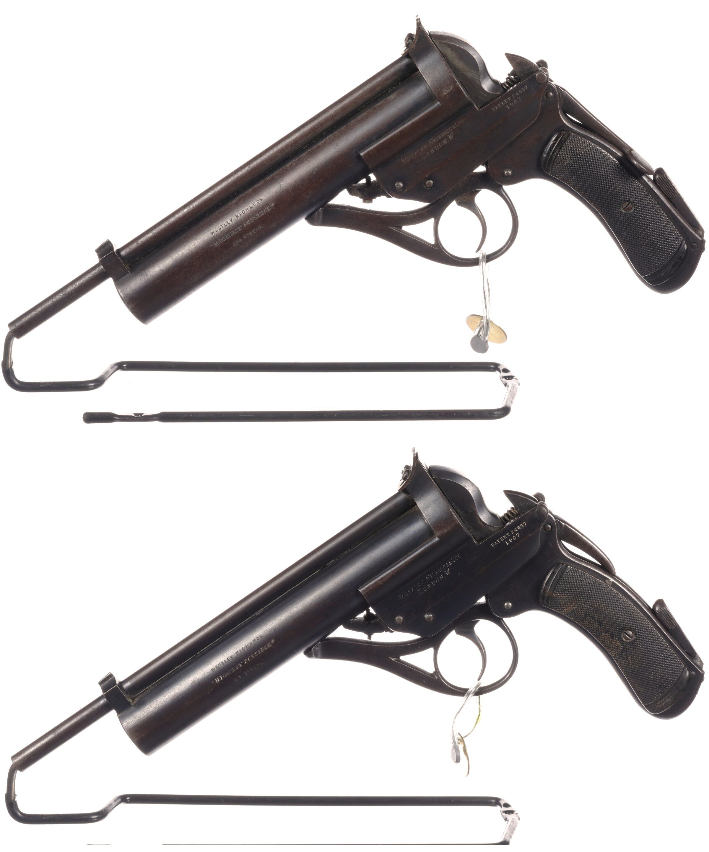 Two Westley Richards "Highest Possible" Pump Action Air-Pistols | Rock ...