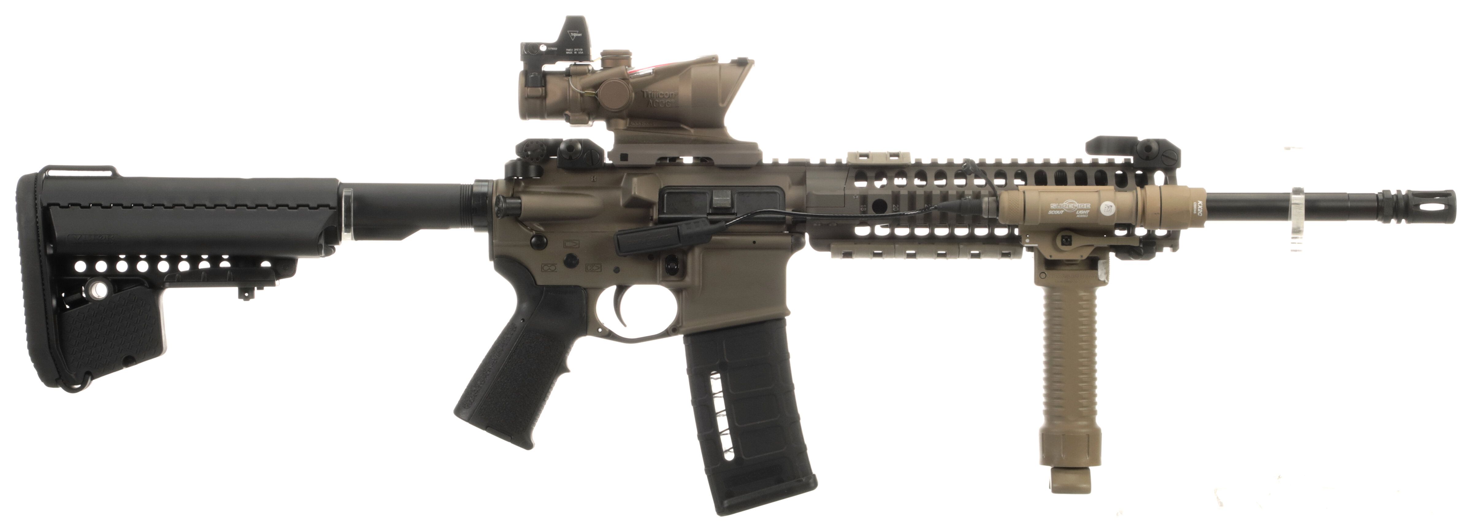 LWRC M6A2 Semi-Automatic Rifle with Trijicon Optics | Rock Island Auction