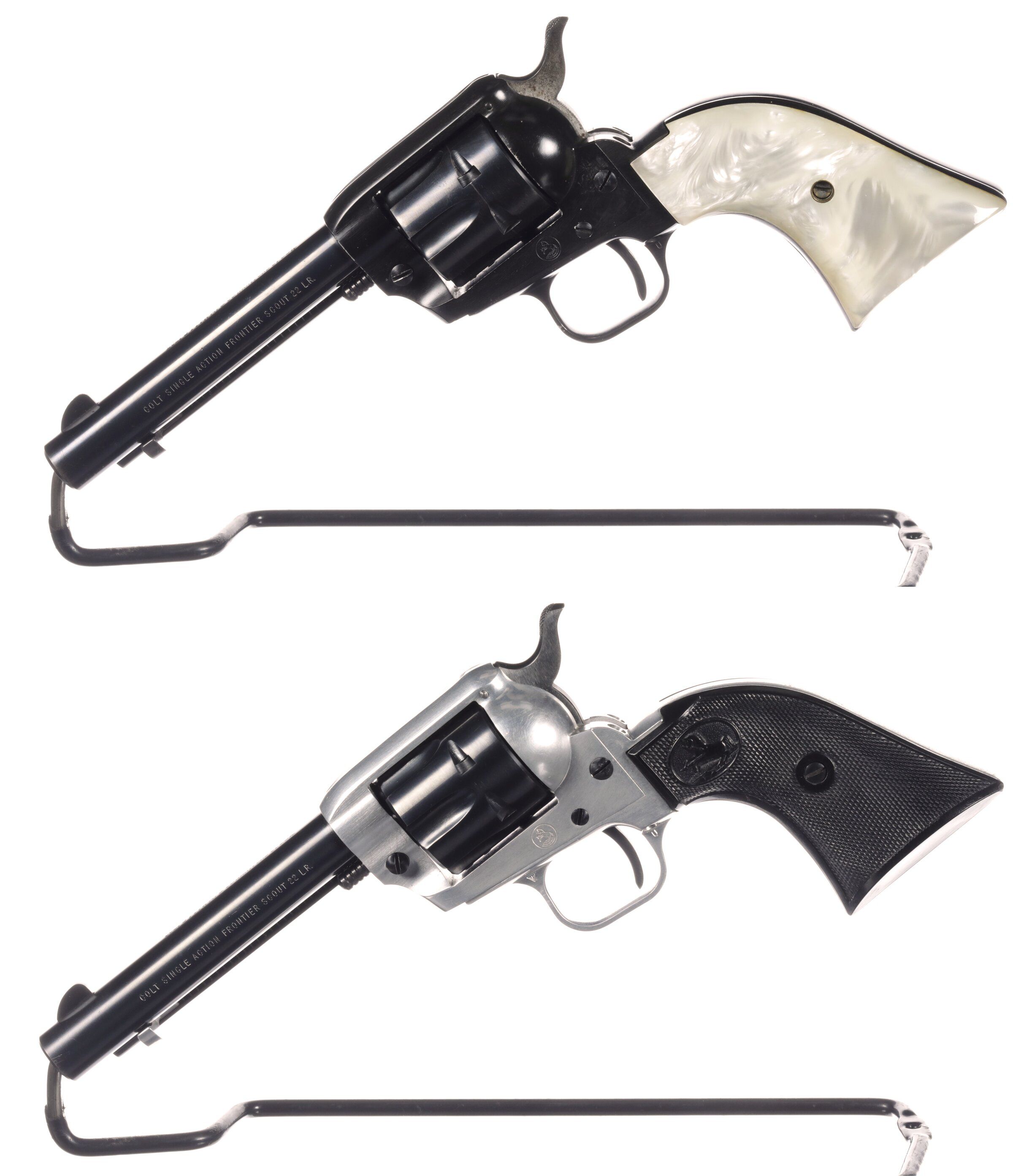 Two Colt Frontier Scout Single Action Revolvers | Rock Island Auction