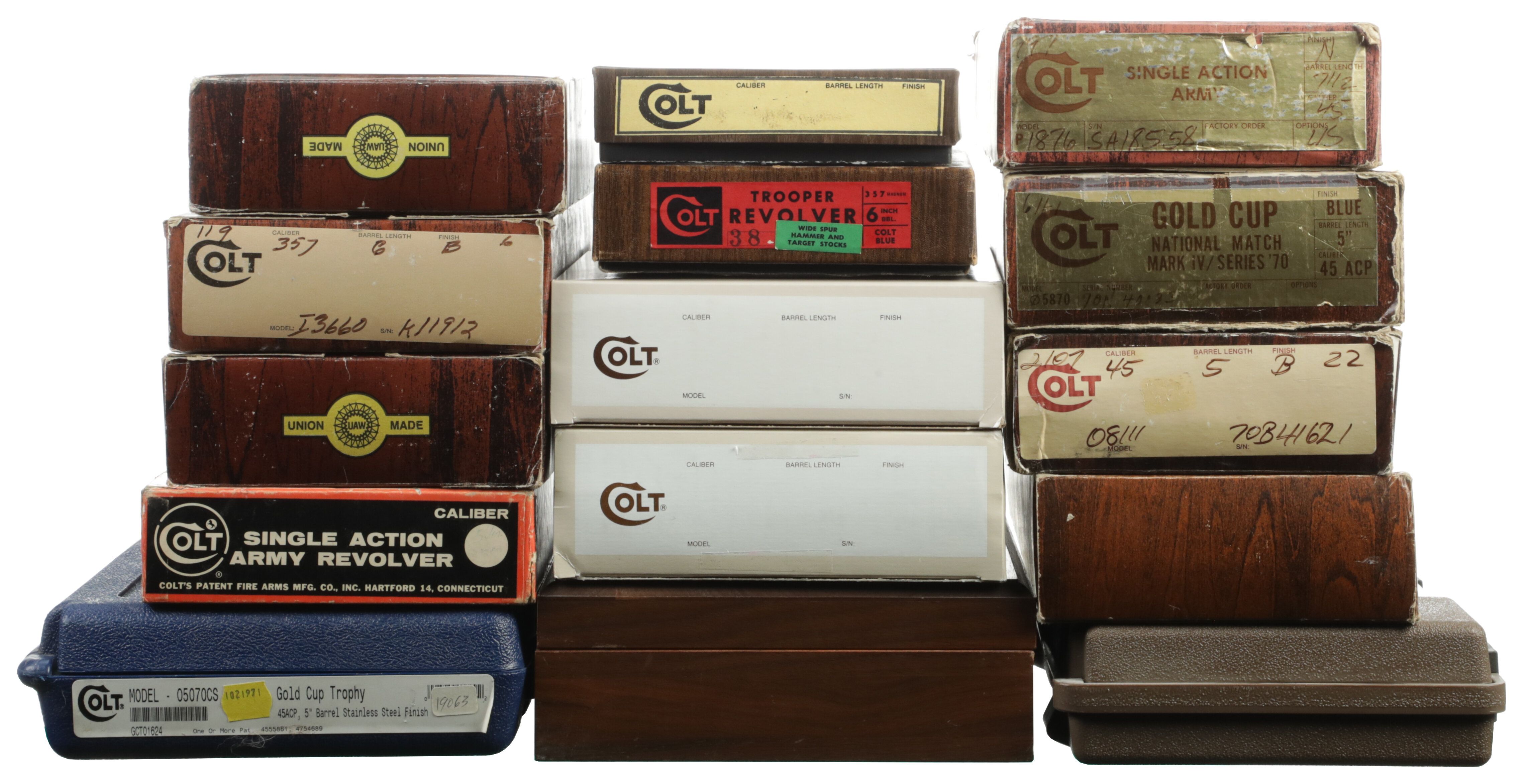 Group of Fifteen Colt Boxes and Cases | Rock Island Auction