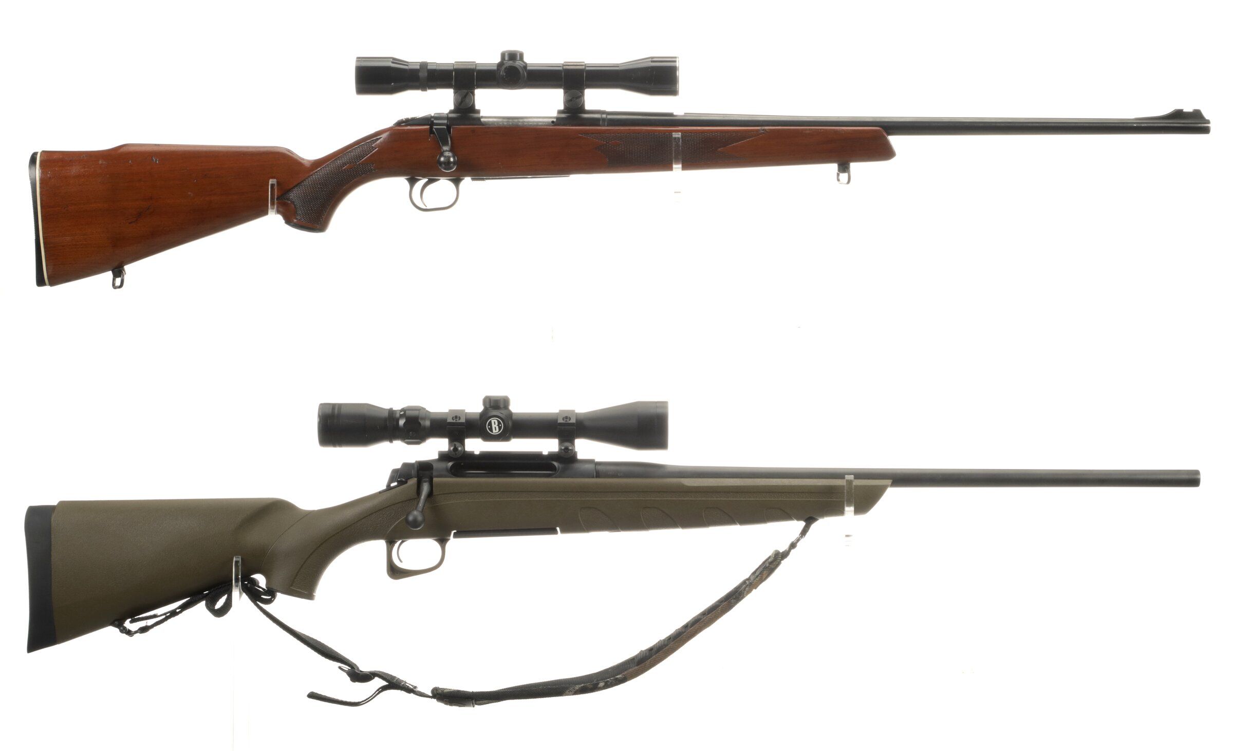 Two Bolt Action Rifles with Scopes | Rock Island Auction