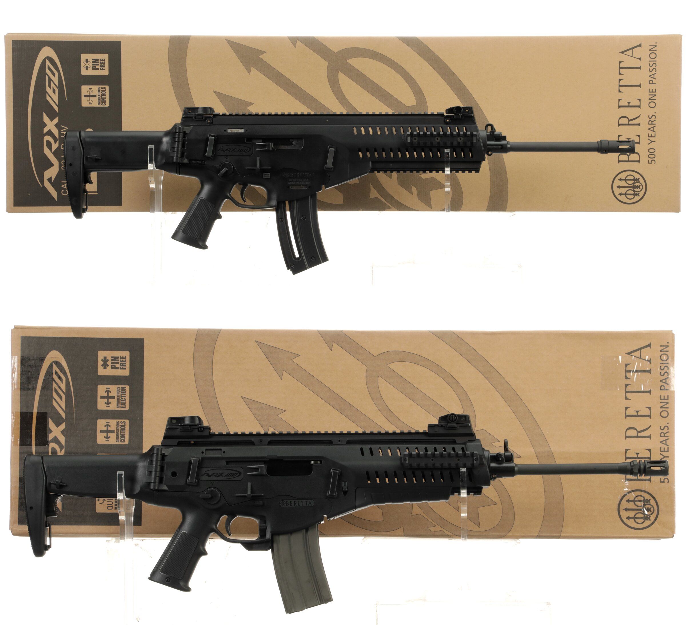 Two Beretta ARX Semi-Automatic Rifles with Boxes | Rock Island Auction