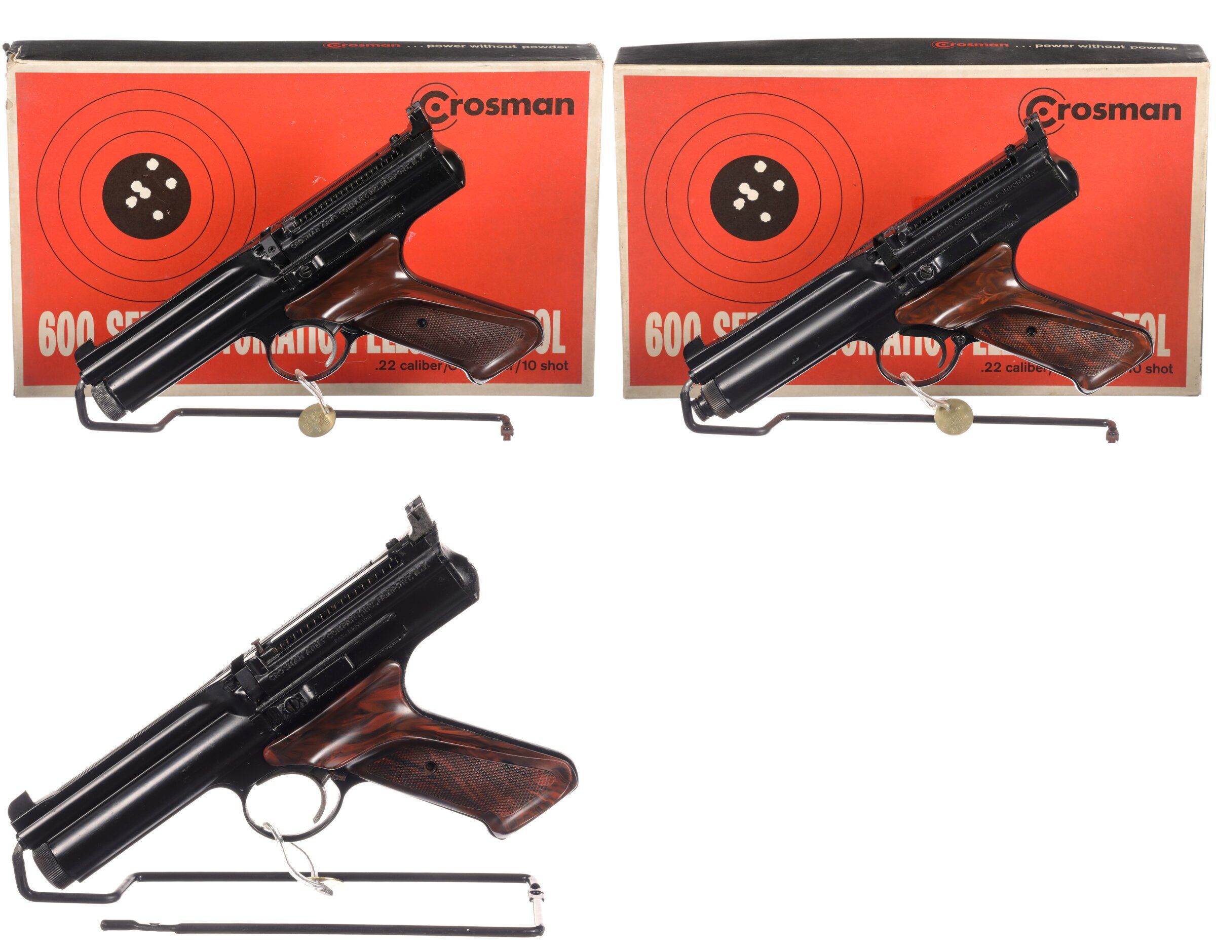 Three Crosman Model 600 Pellgun Air Pistols | Rock Island Auction
