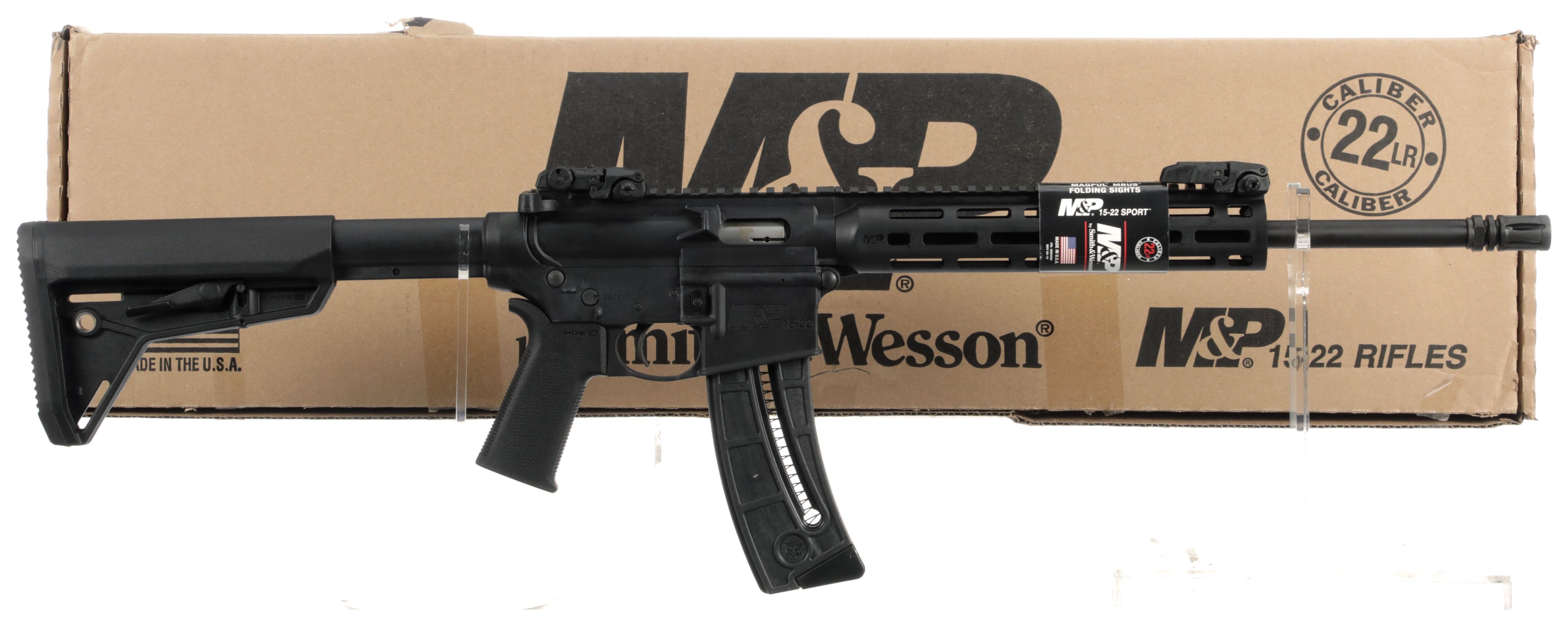 S&W M&P15-22 Sport MOE SL Semi-Automatic Rifle with Box | Rock Island ...