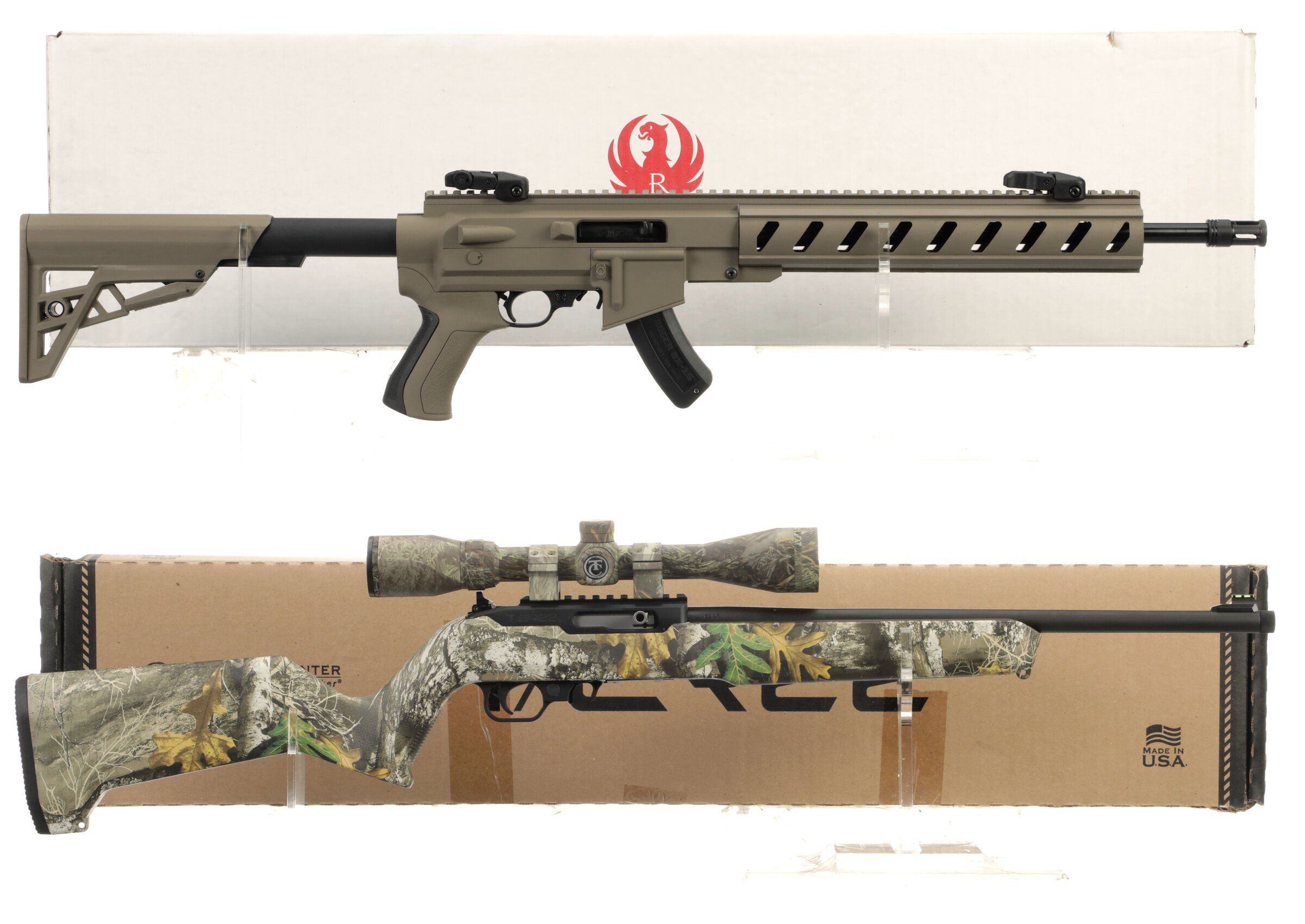 Two Semi-Automatic Rifles with Boxes | Rock Island Auction