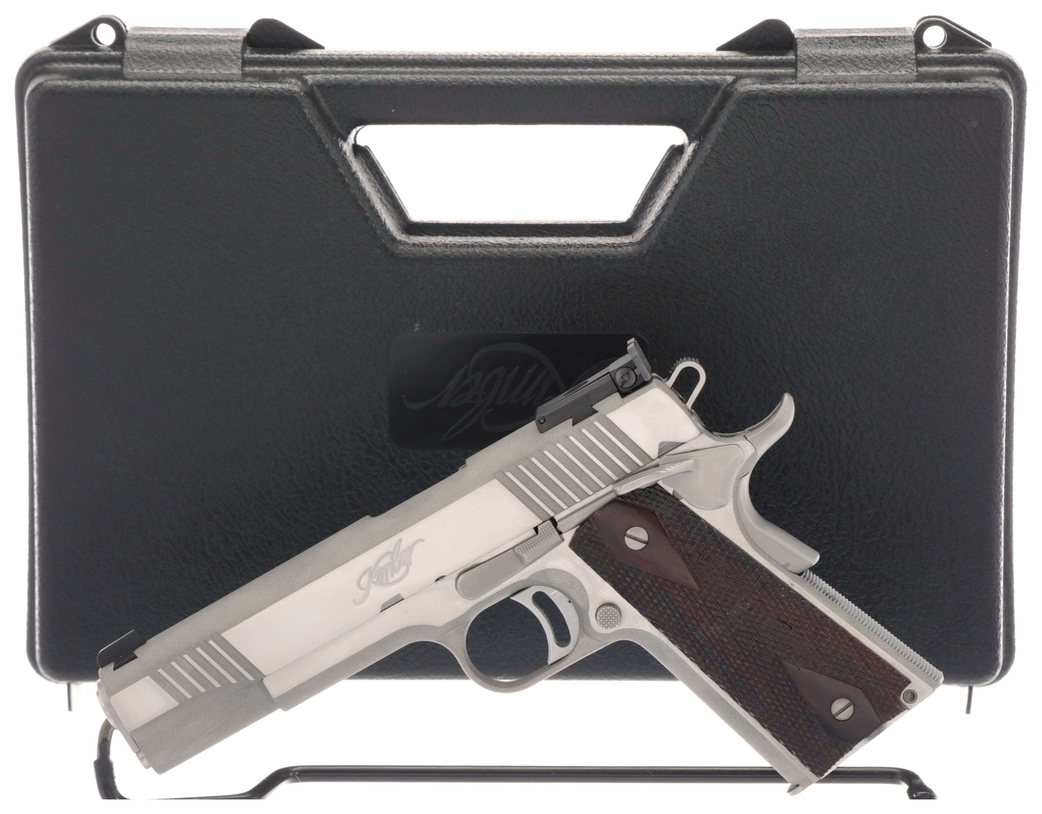 Kimber Classic Stainless Gold Match Pistol with Case | Rock Island Auction