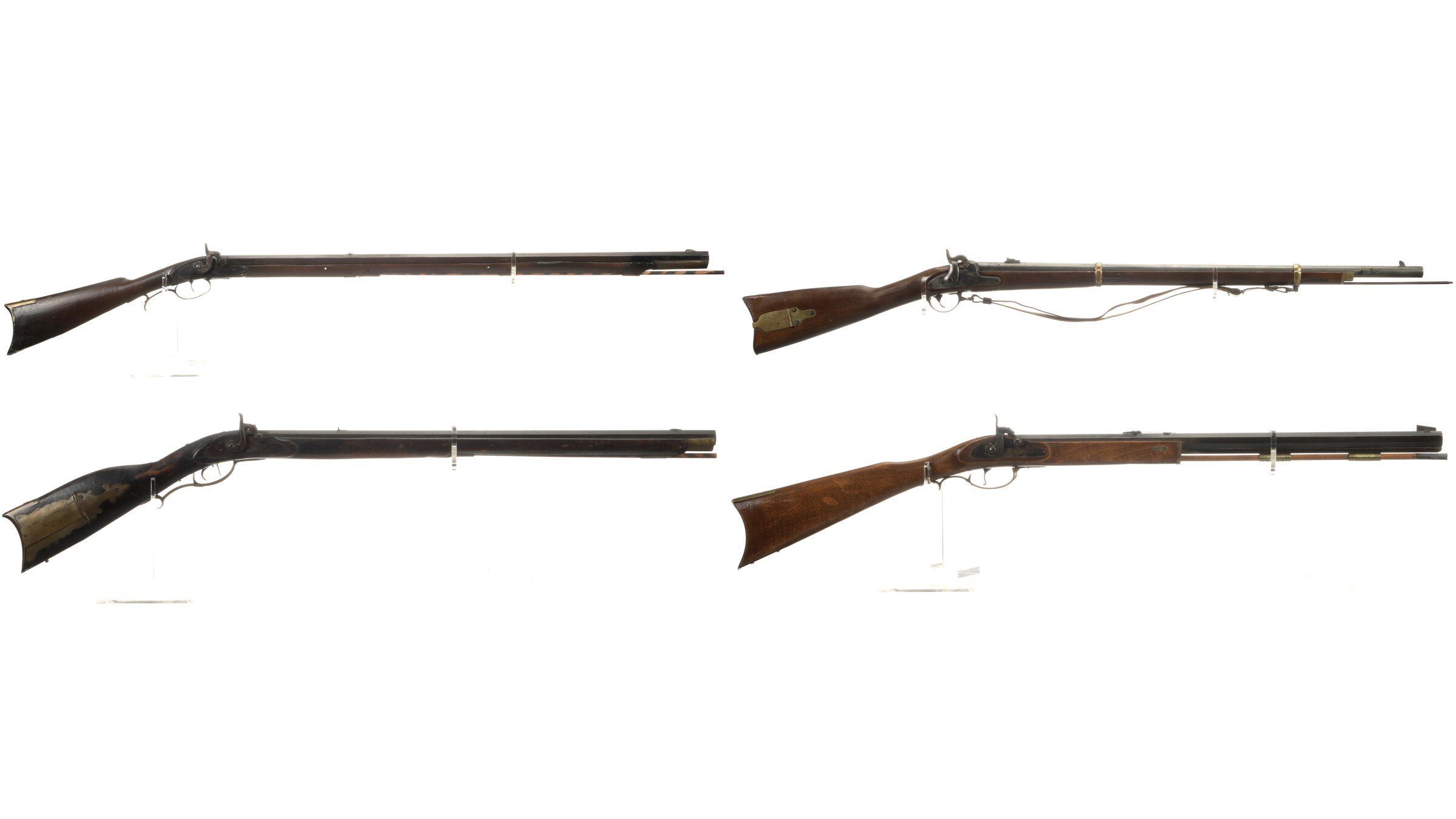 Four Percussion Rifles | Rock Island Auction