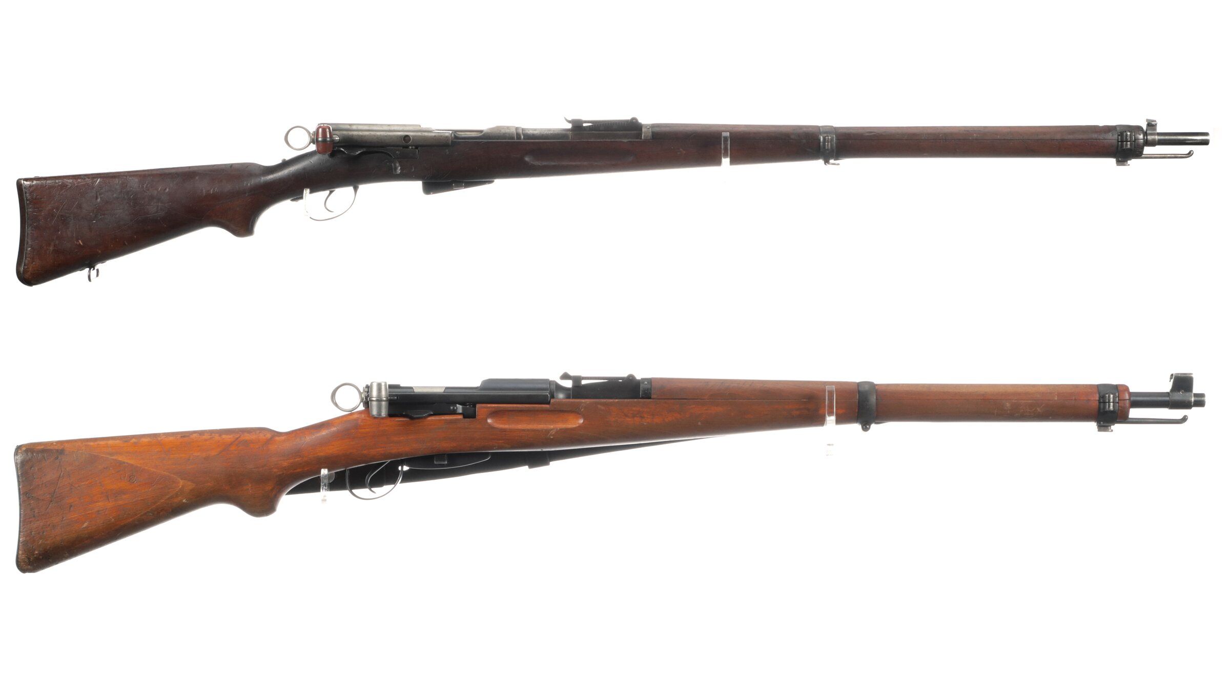 Two Swiss Straight Pull Bolt Action Rifles | Rock Island Auction