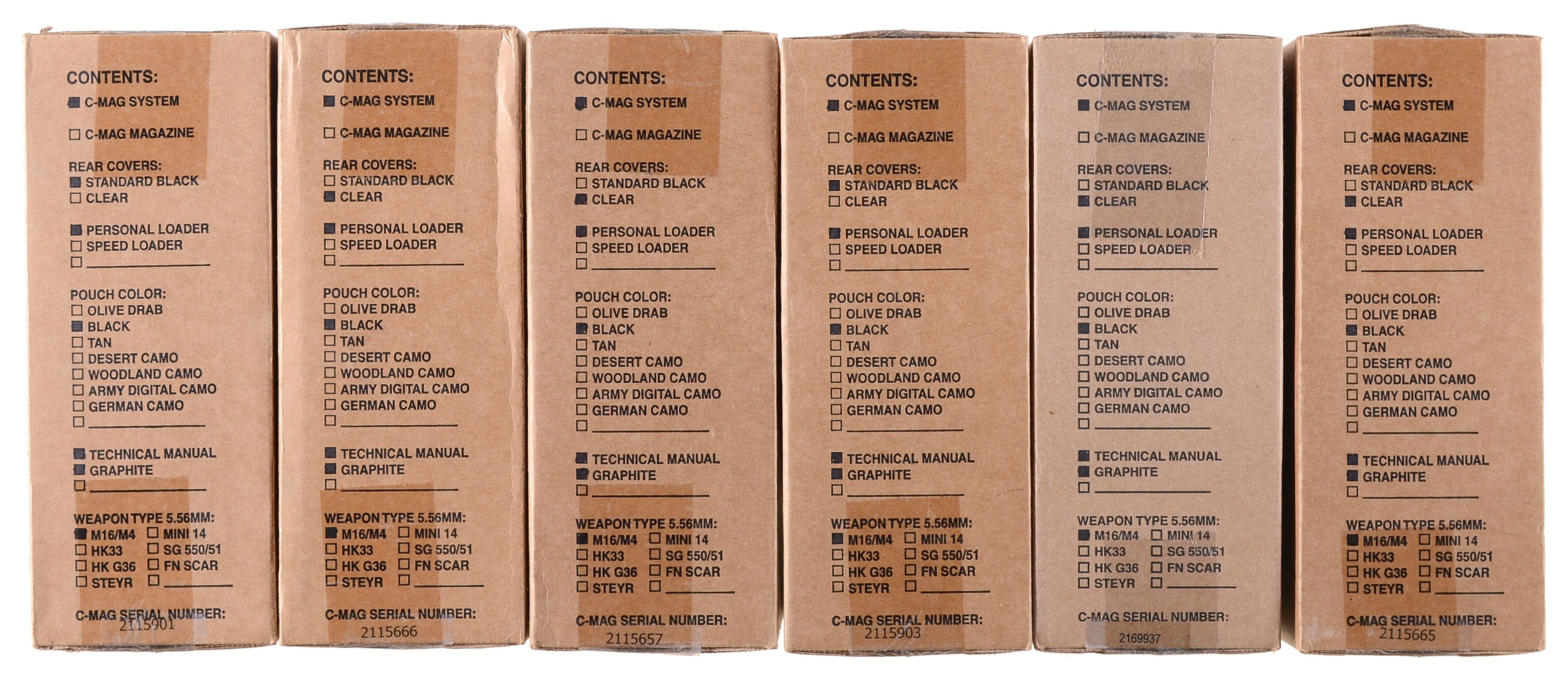 Six Beta C-Mag M16/M4 Drum Magazines | Rock Island Auction