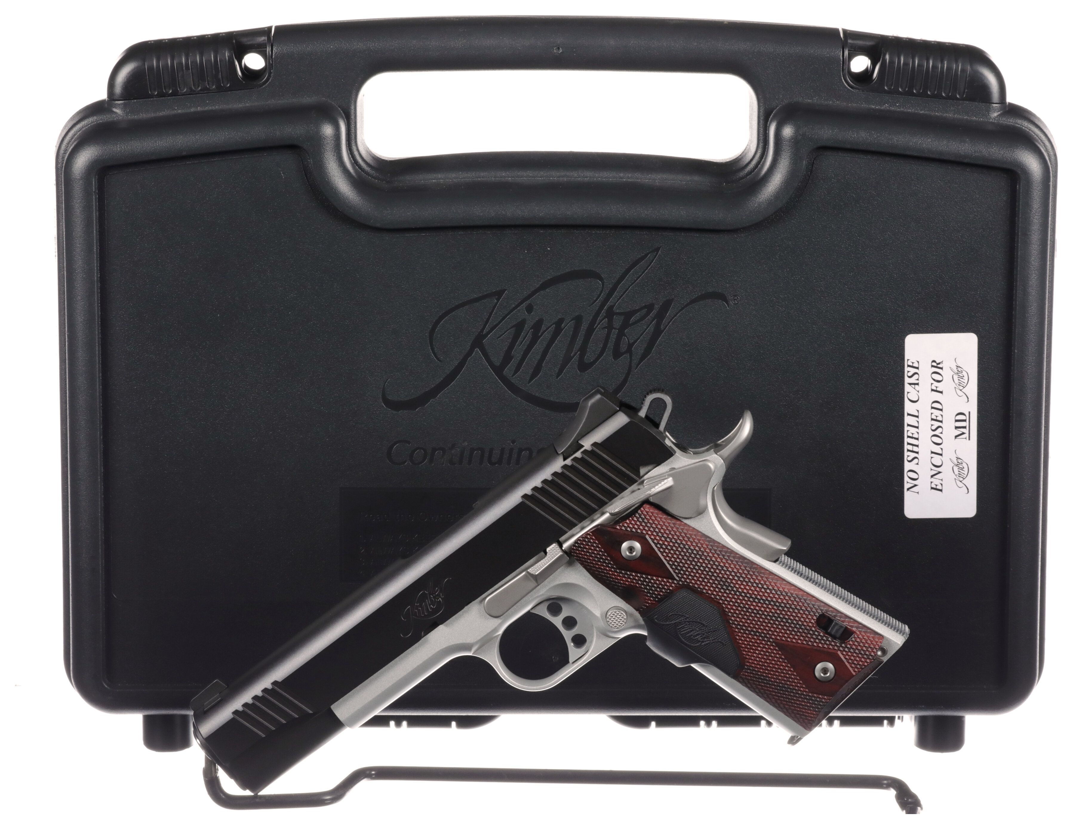 Kimber Custom Crimson Carry Ii Semi Automatic Pistol With Case Rock