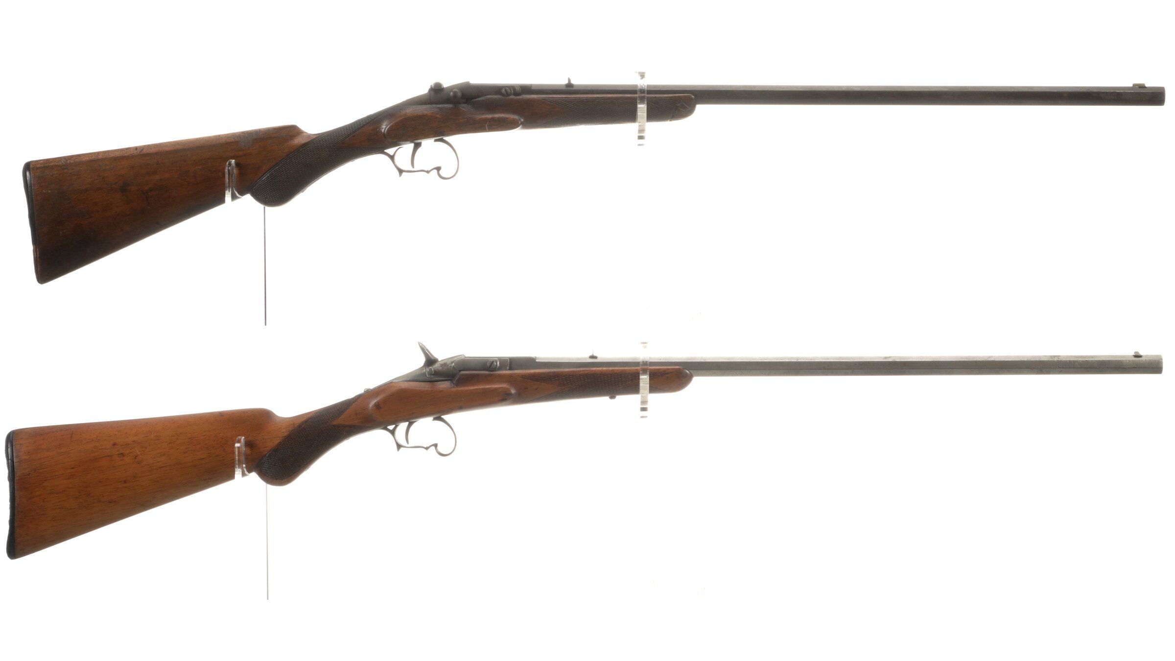 Two Belgian Flobert Single Shot Parlor Rifles | Rock Island Auction