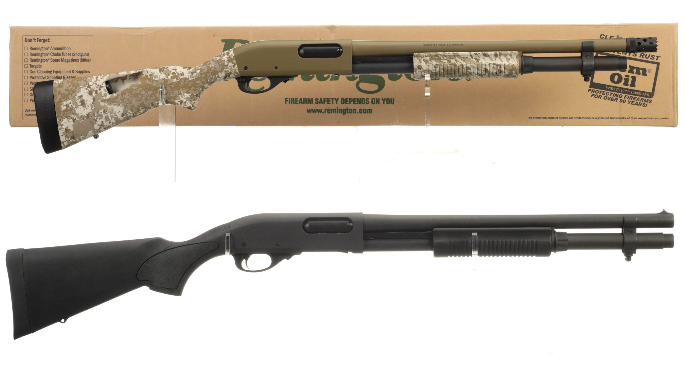 Two Remington Model 870 Slide Action Shotguns | Rock Island Auction