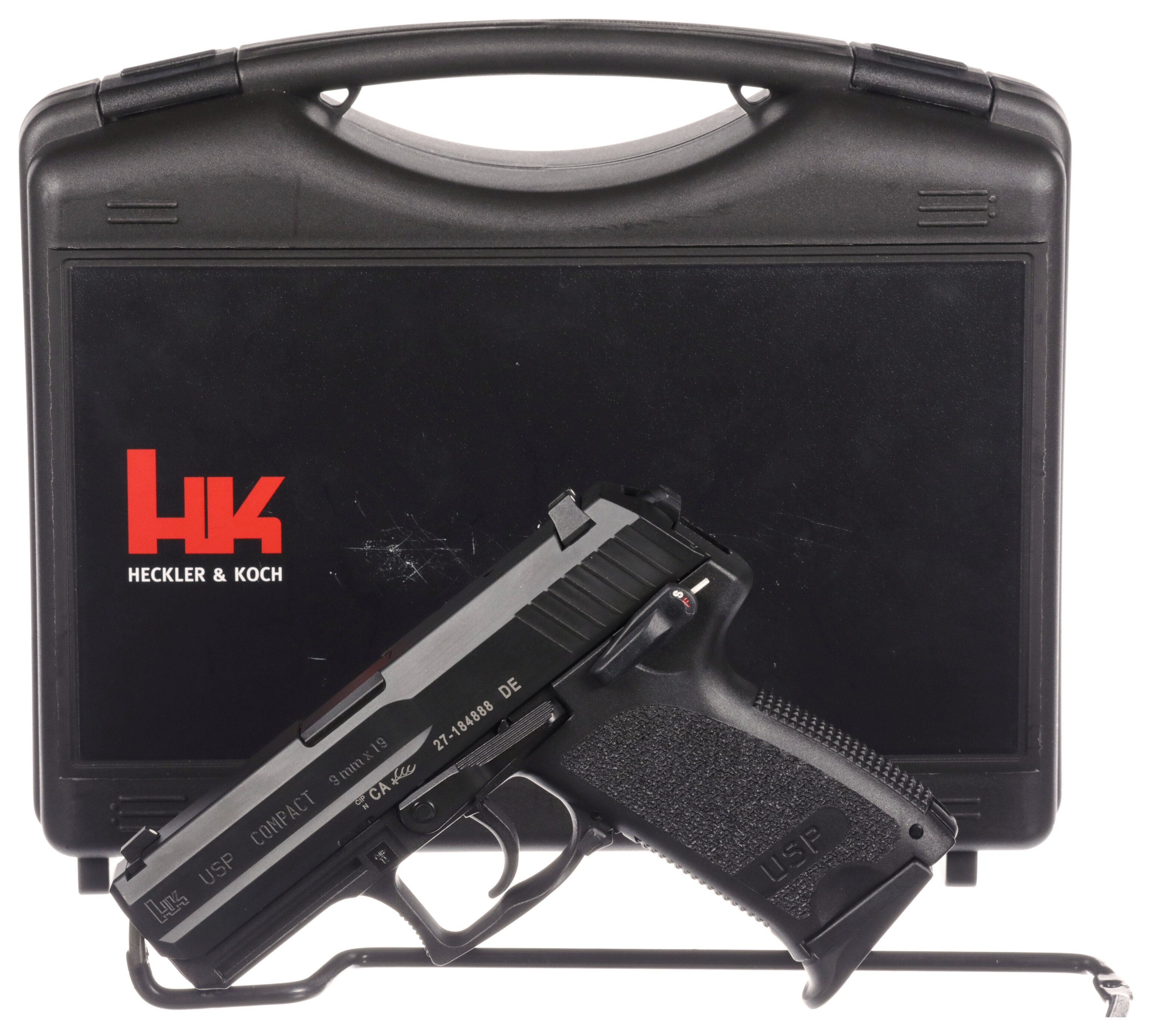 Heckler And Koch Model Usp Compact Semi Automatic Pistol With Case Rock