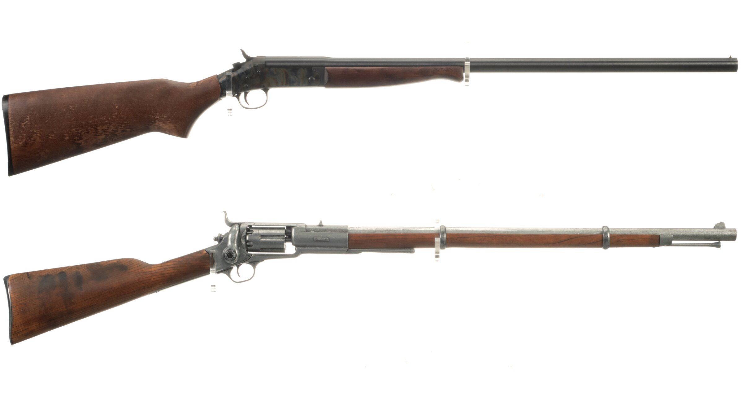 New England Firearms Shotgun and a Replica Revolving Rifle | Rock ...