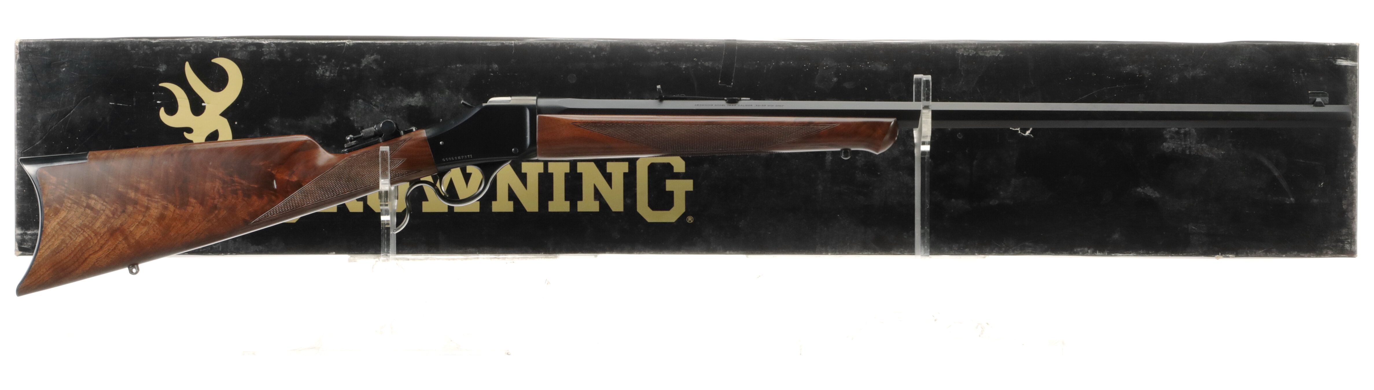 Browning Model 1885 Single Shot Falling Block Rifle with Box | Rock ...