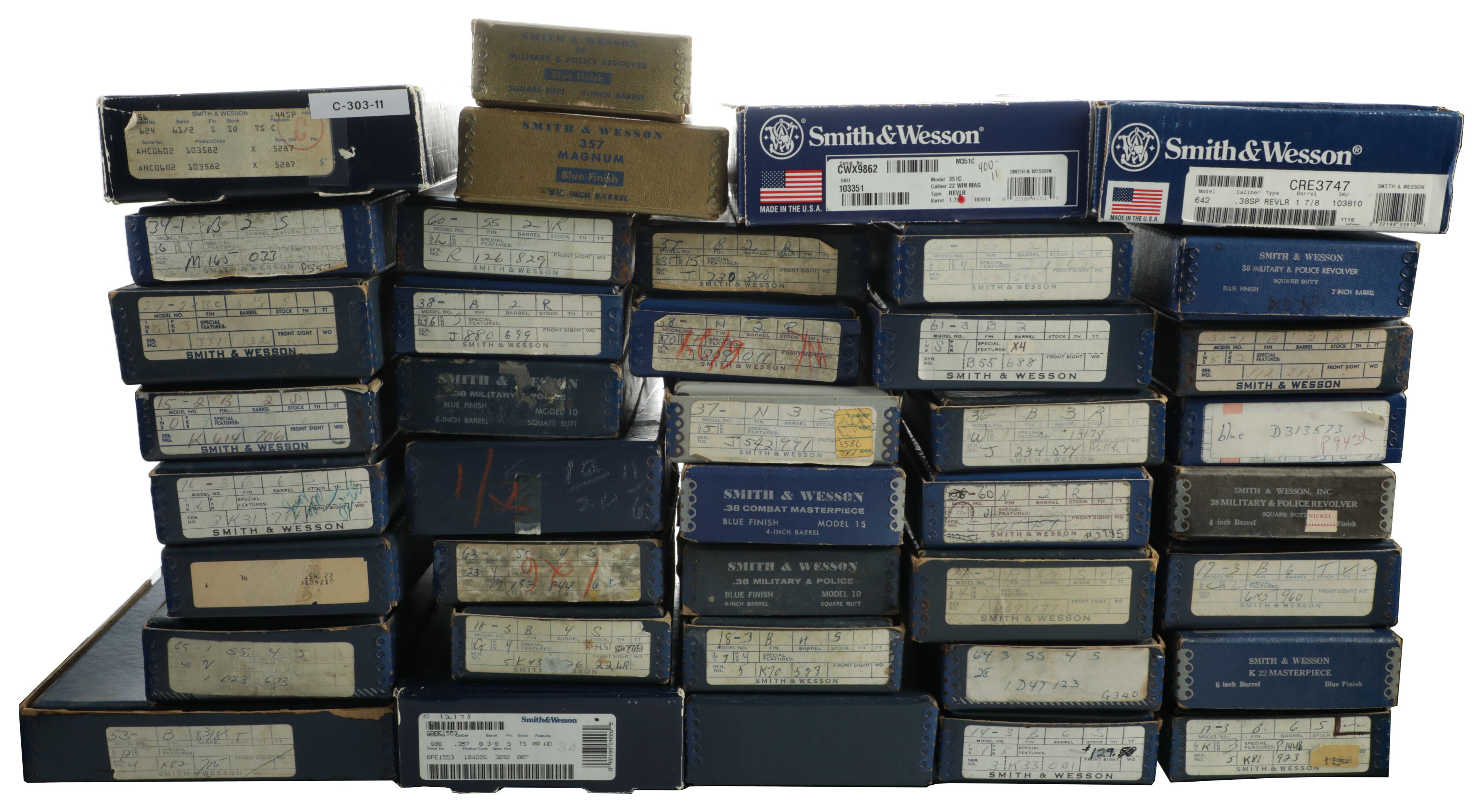 Large Group of Assorted Smith & Wesson Handgun Boxes | Rock Island Auction