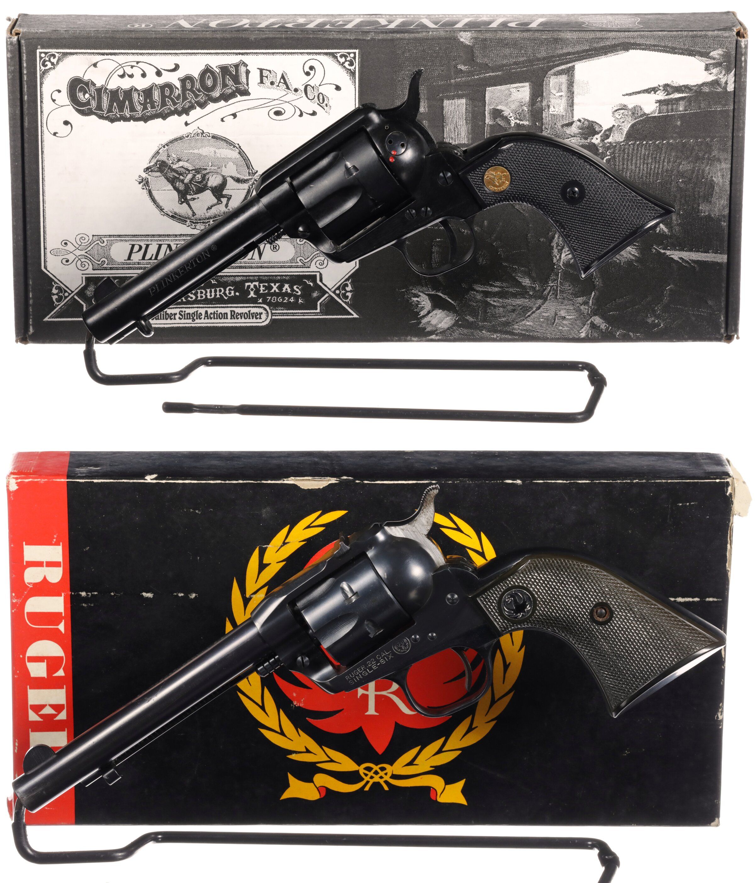 Two Single Action Rimfire Revolvers with Boxes | Rock Island Auction