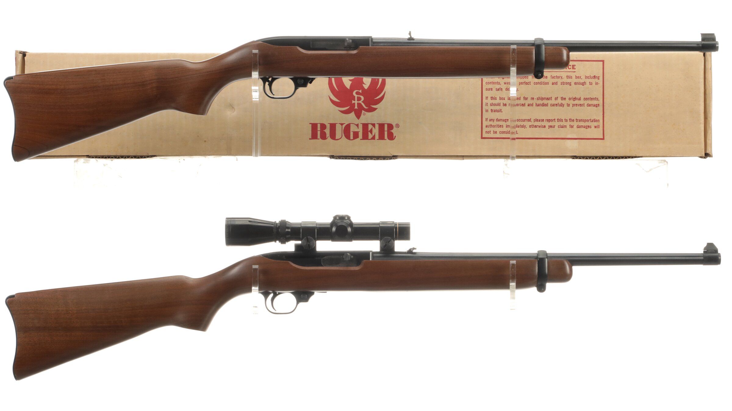 Two Ruger Semi-Automatic Rifles | Rock Island Auction