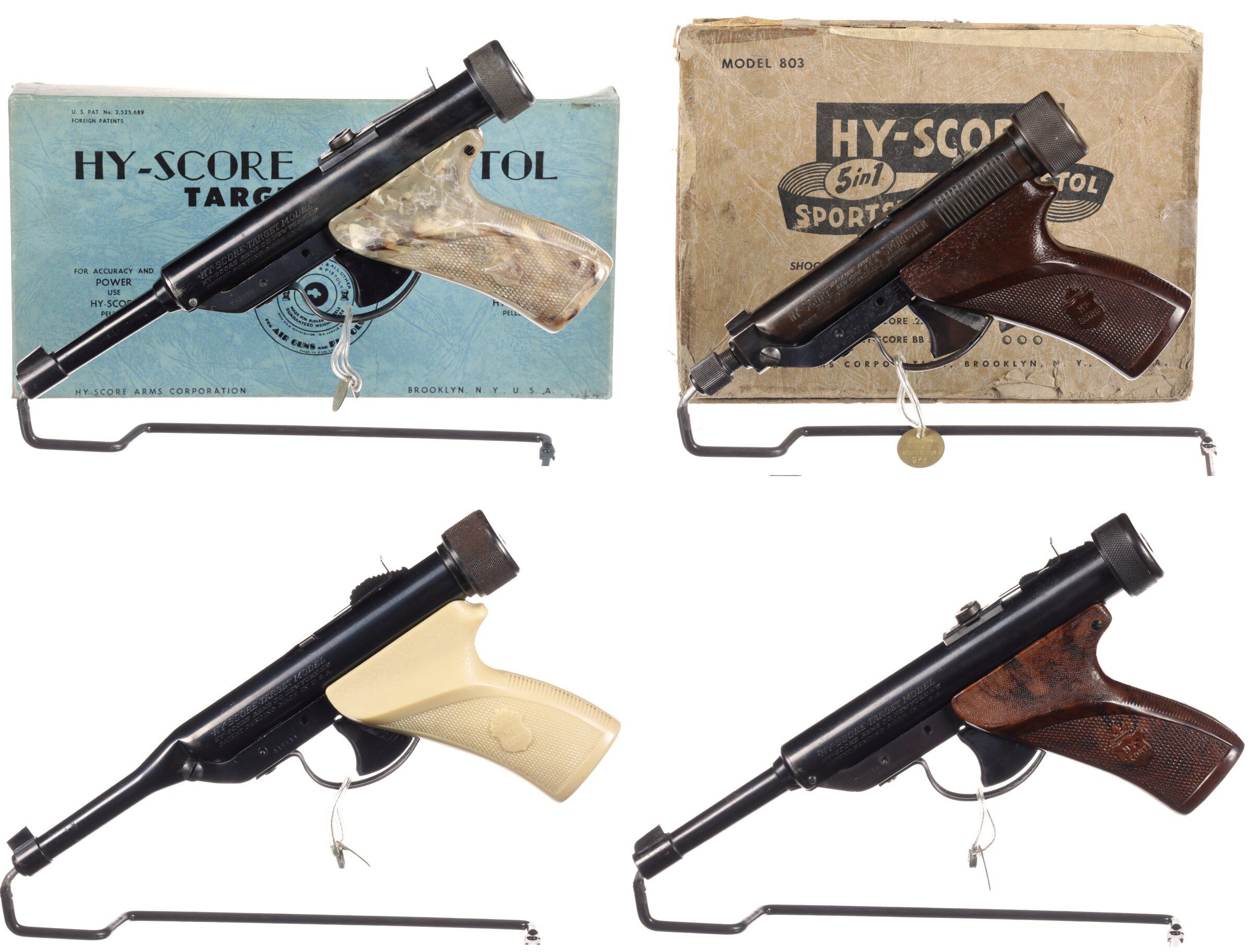 Four Hy-Score Air Pistols | Rock Island Auction
