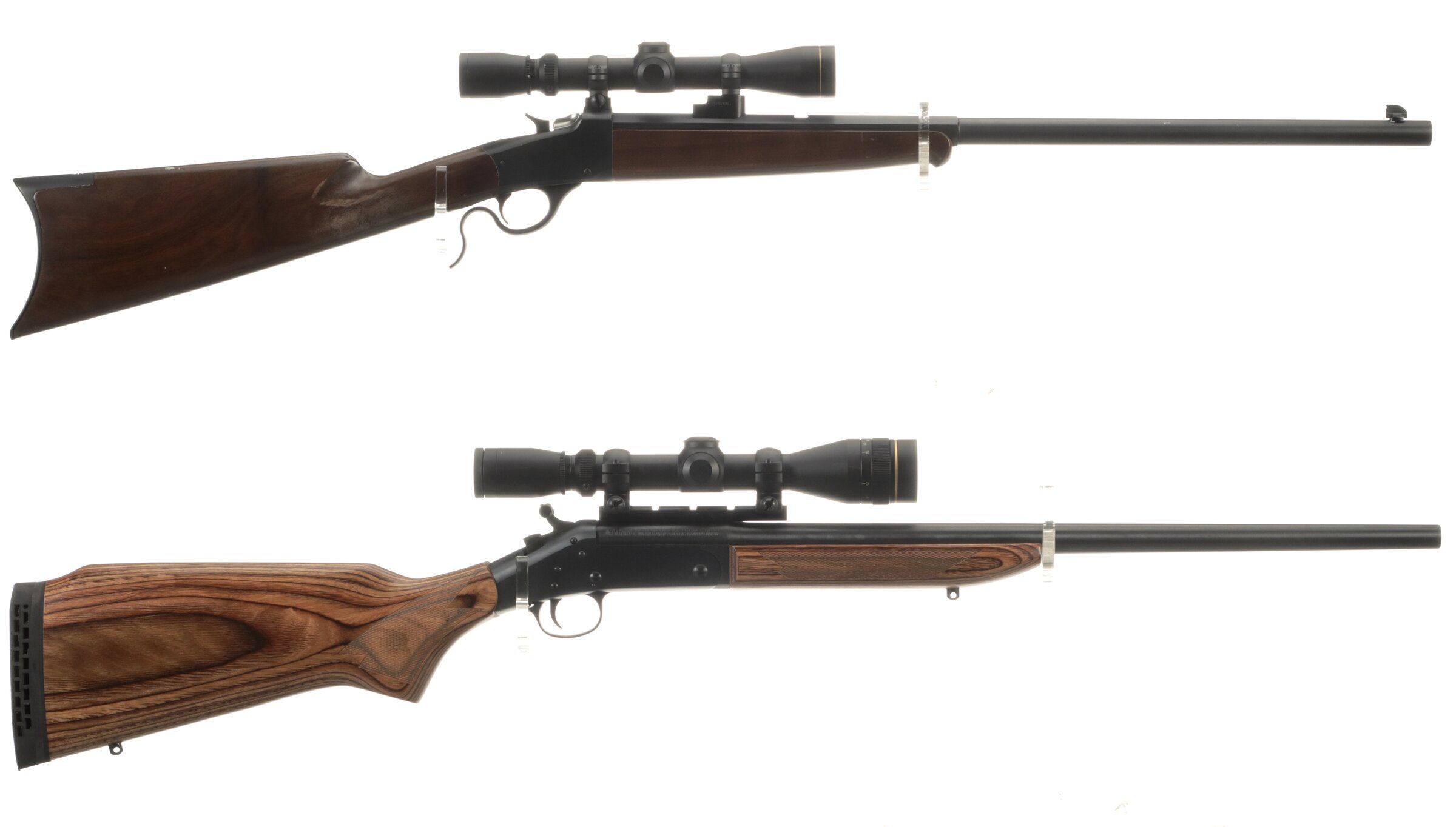 Two Single Shot Rimfire Rifles With Scopes Rock Island Auction