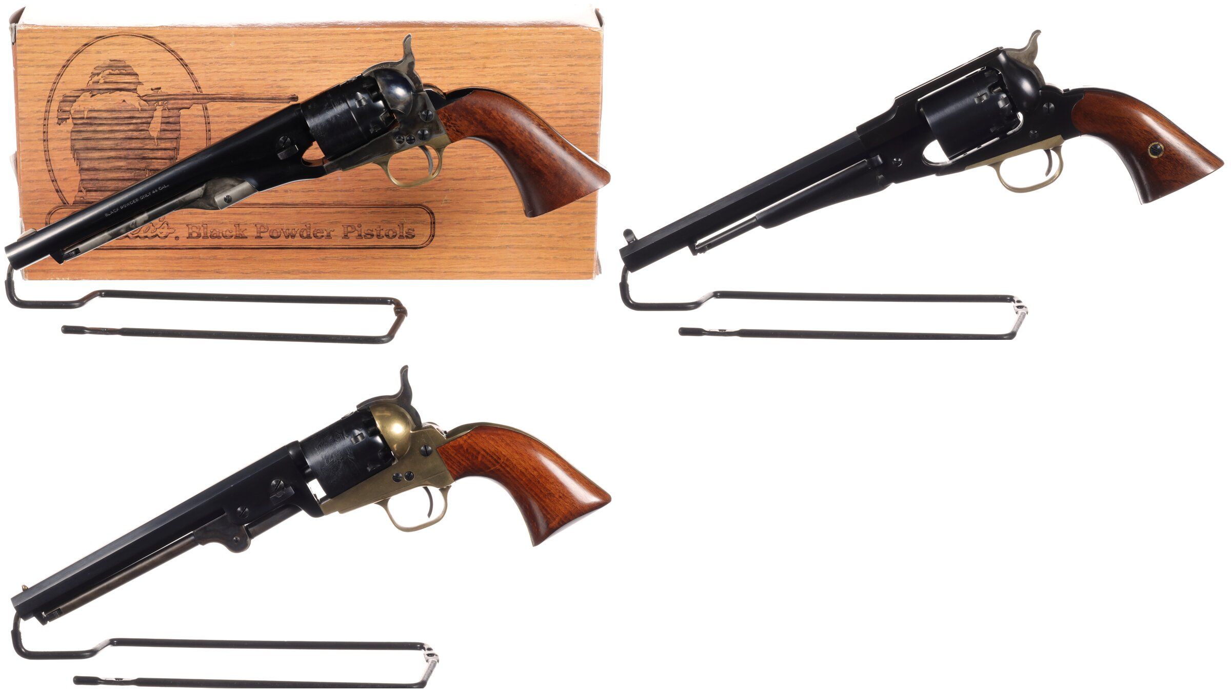 Three Italian Single Action Percussion Revolvers | Rock Island Auction