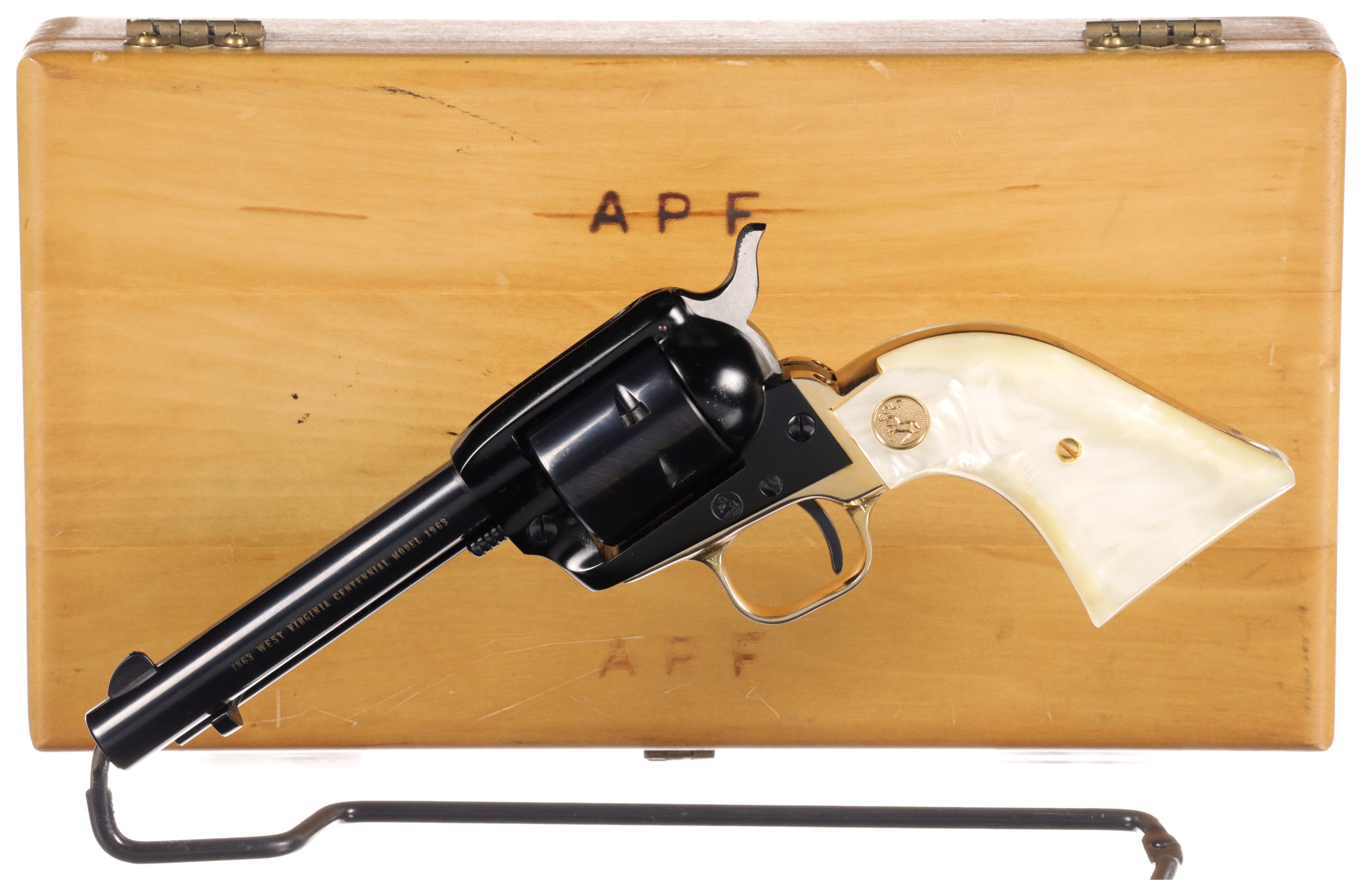 Colt West Virginia Centennial Frontier Scout Revolver with Case | Rock ...