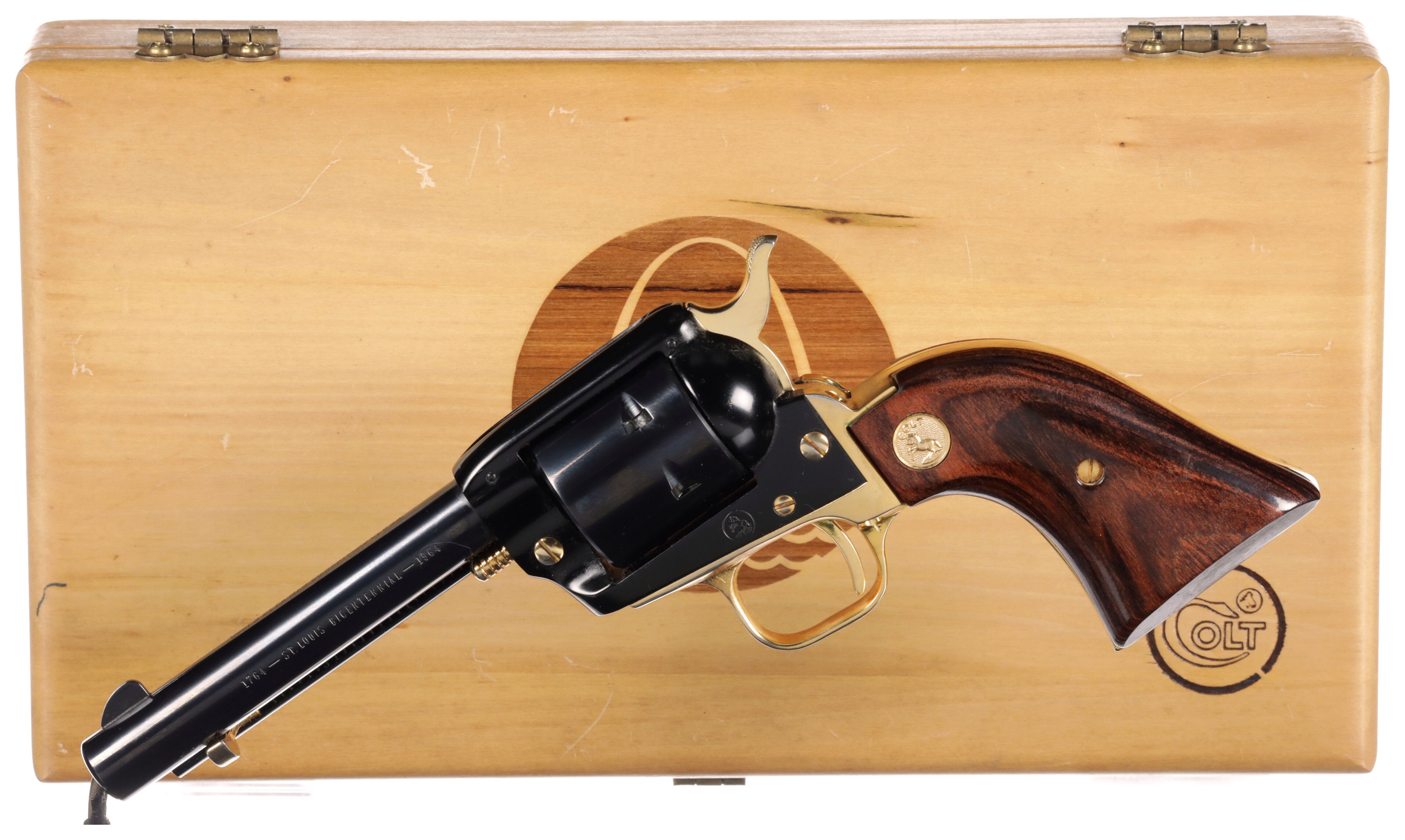 Colt St. Louis Bicentennial Frontier Scout Revolver with Case | Rock ...