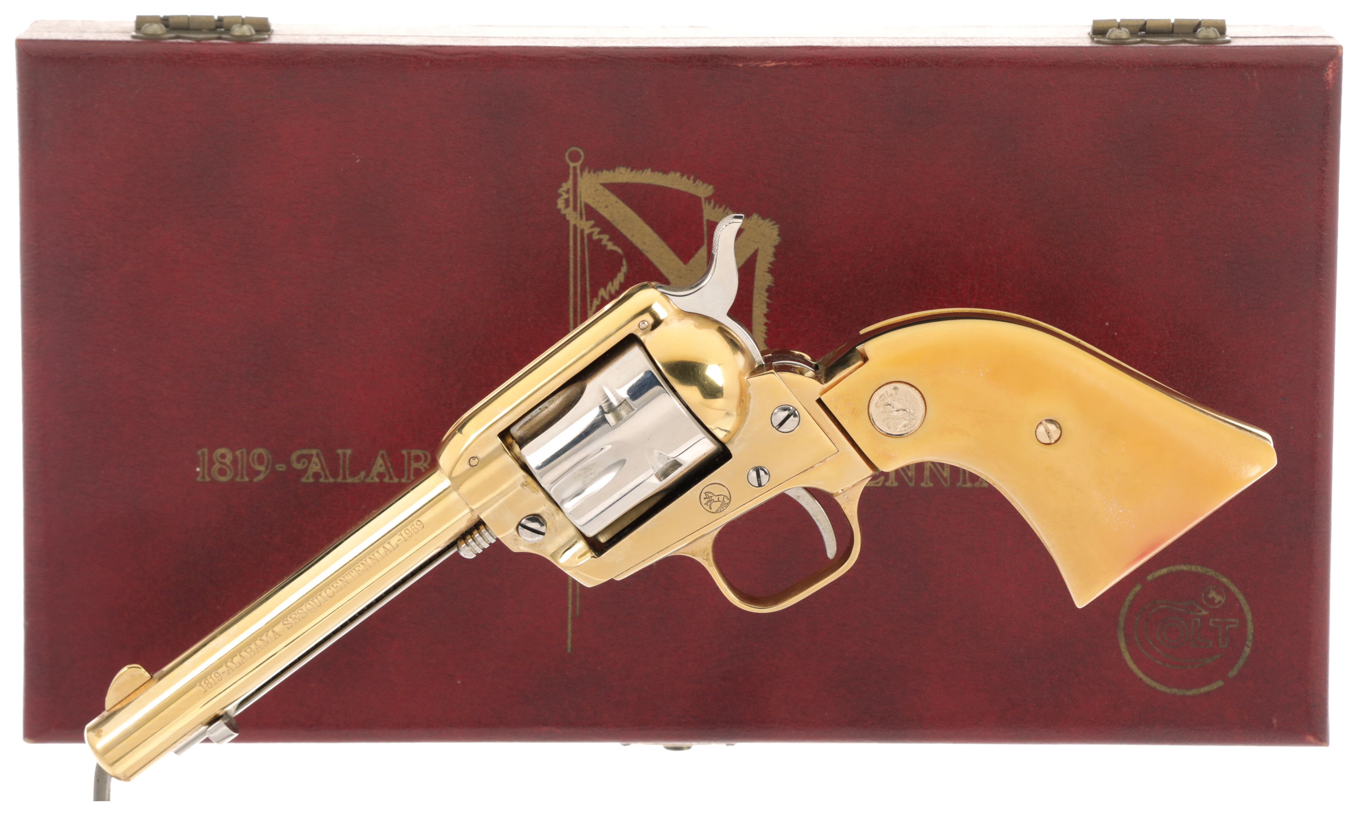 Colt Alabama Sesquicentennial Frontier Scout Revolver with Case | Rock ...