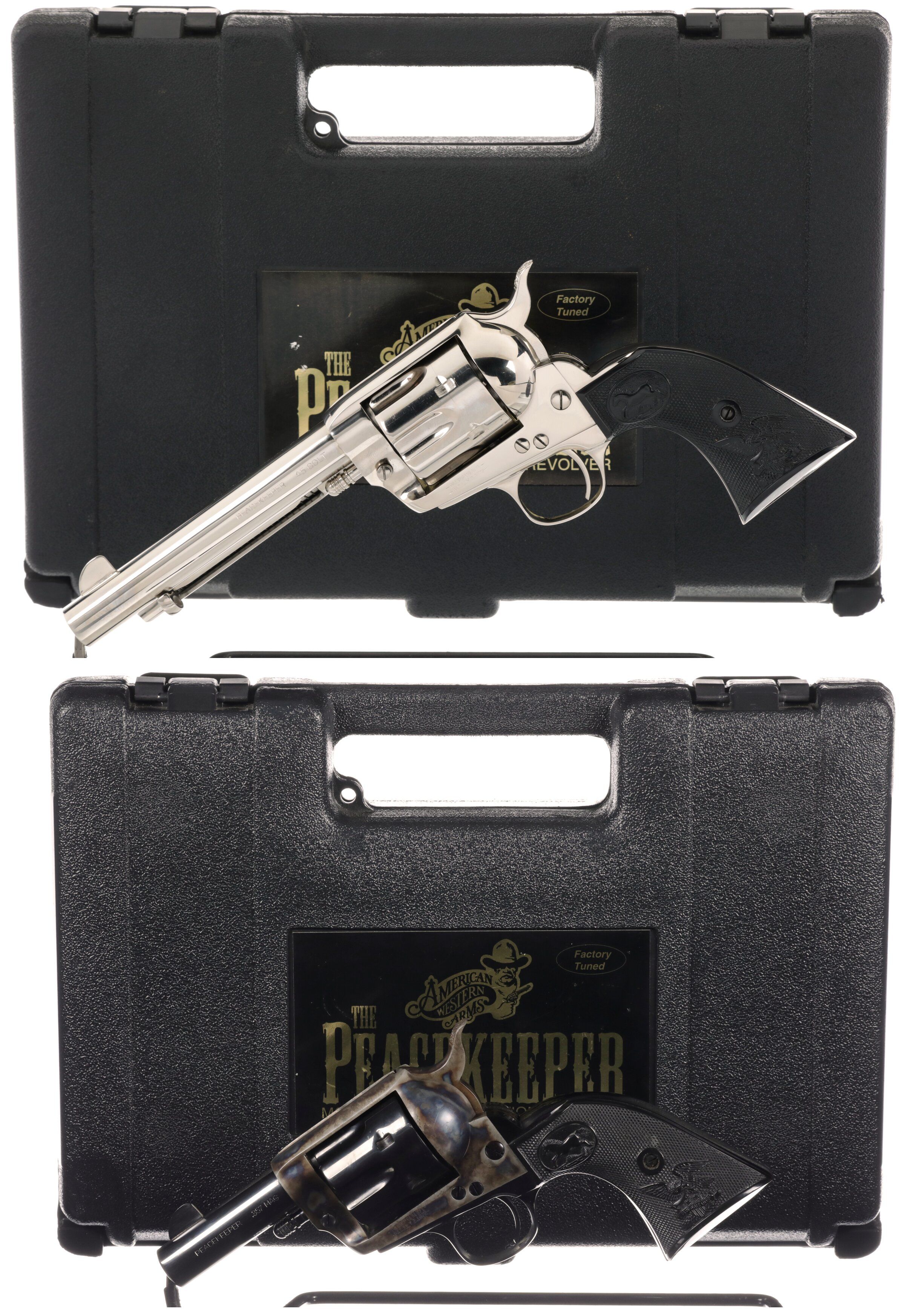 Two American Western Arms Peacekeeper Single Action Revolvers | Rock ...