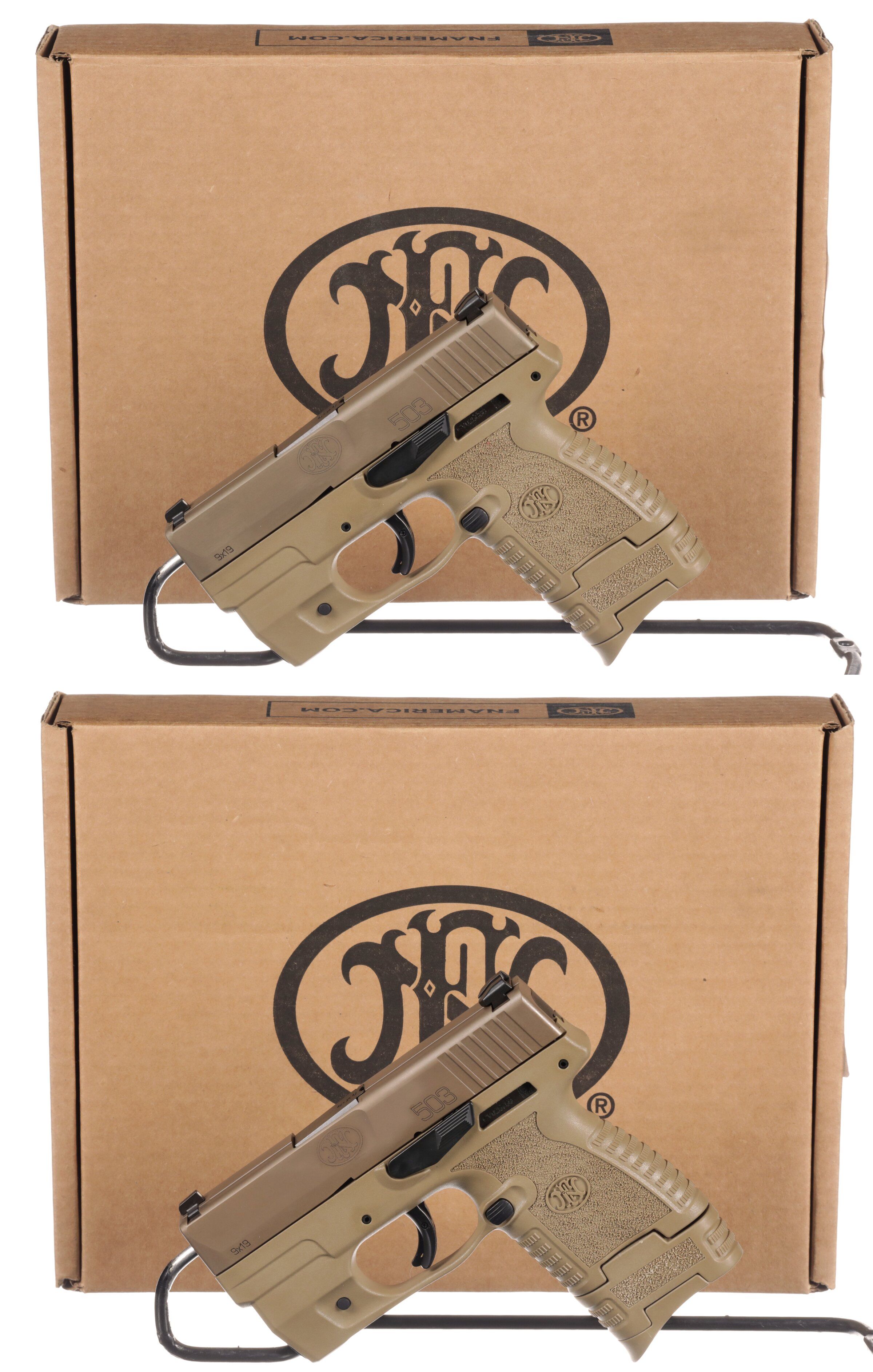 Two FN Model 503 Semi-Automatic Pistols with Boxes | Rock Island Auction