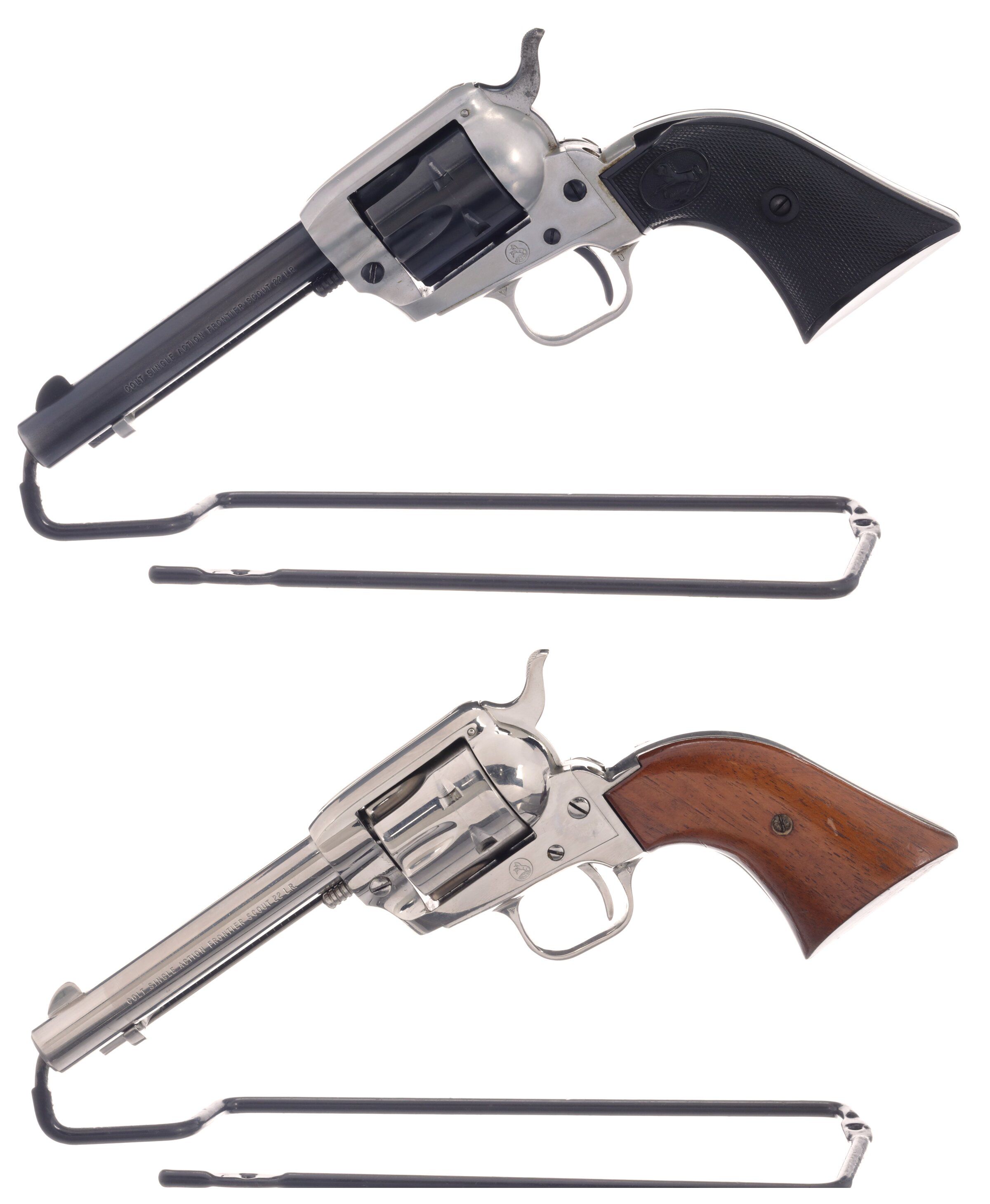 Two Colt Frontier Scout Single Action Revolvers | Rock Island Auction
