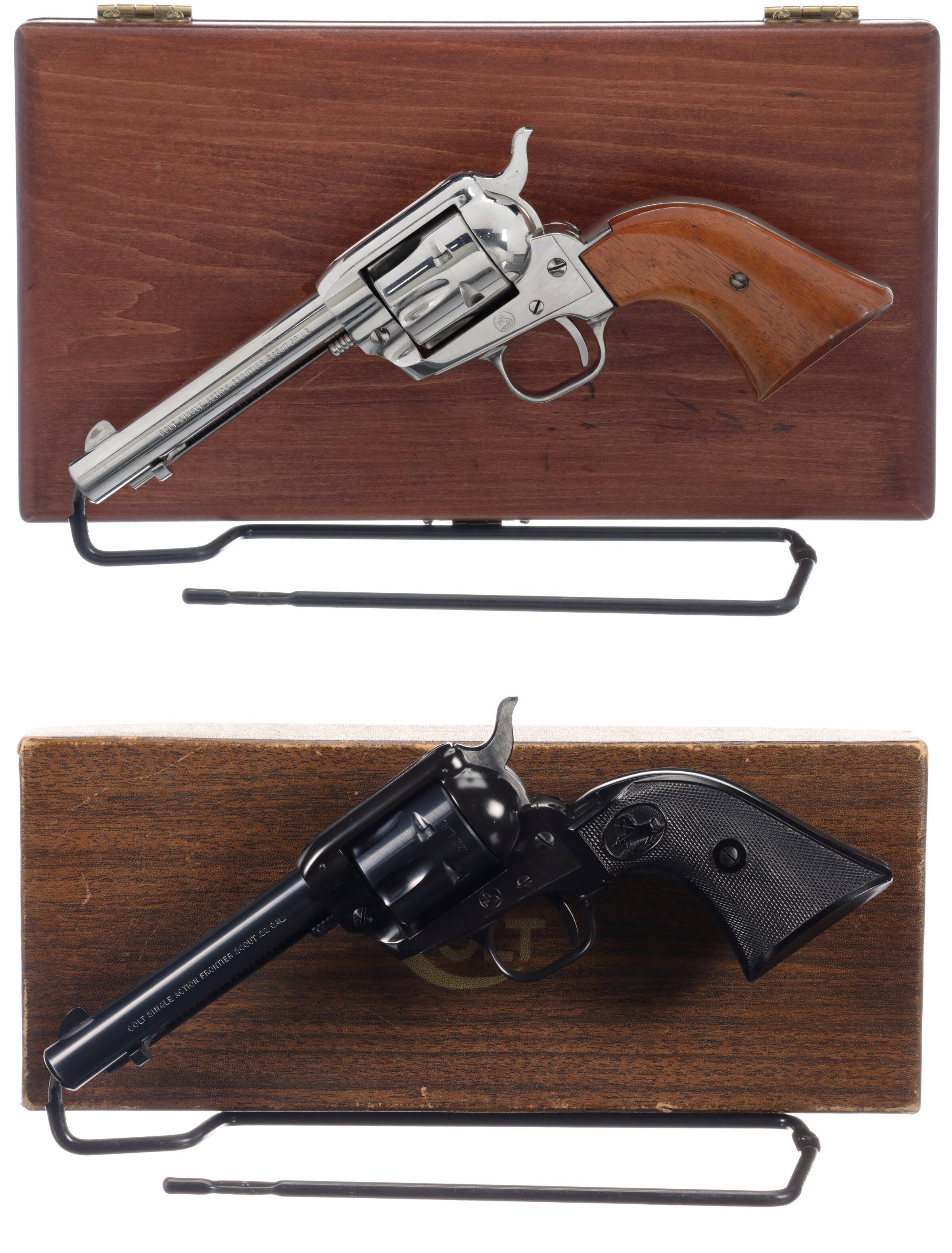 Two Colt Frontier Scout Single Action Revolvers | Rock Island Auction