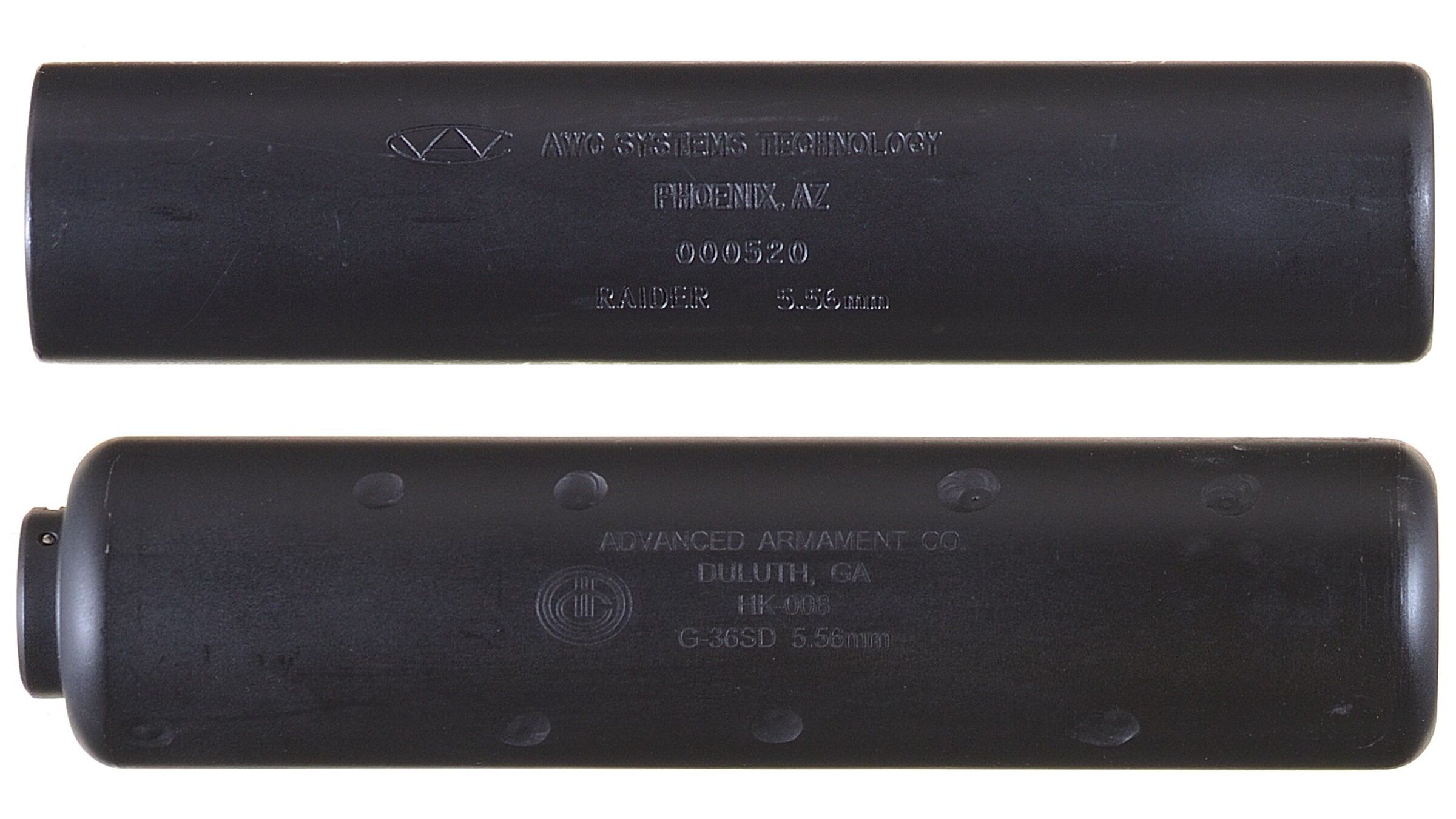 Two 5.56 mm Class III/NFA Silencers | Rock Island Auction