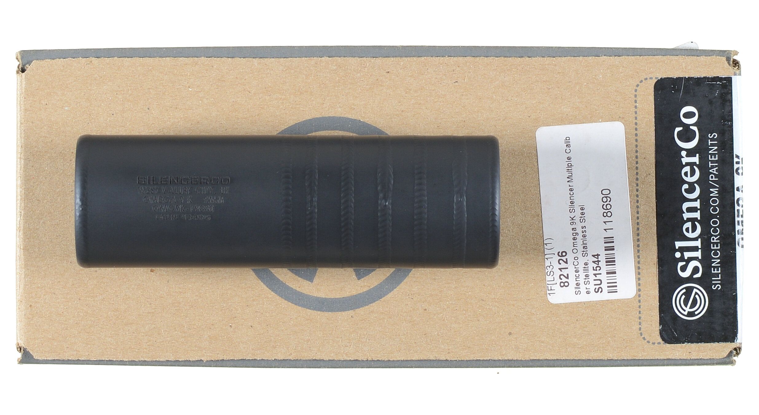 SilencerCo Omega 9K 9mm Class III/NFA Silencer with Box | Rock Island ...