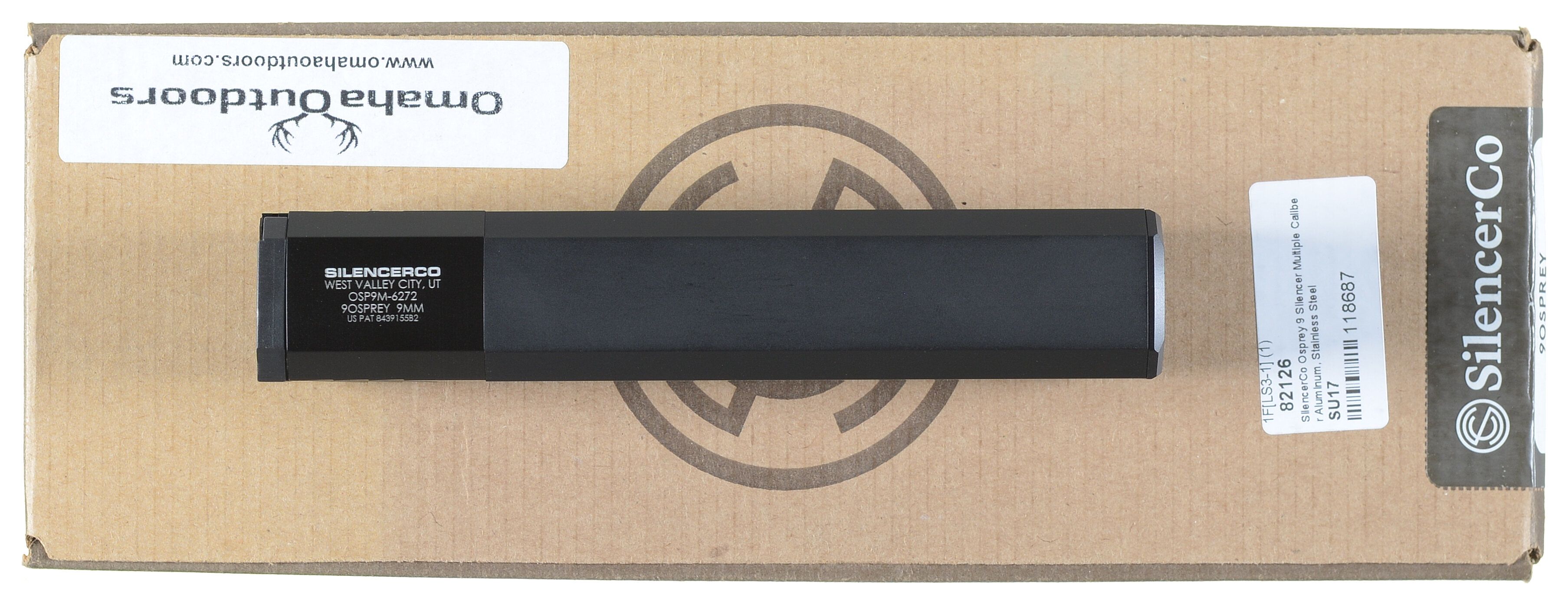 SilencerCo 9Osprey 9mm Class III/NFA Silencer with Box | Rock Island ...