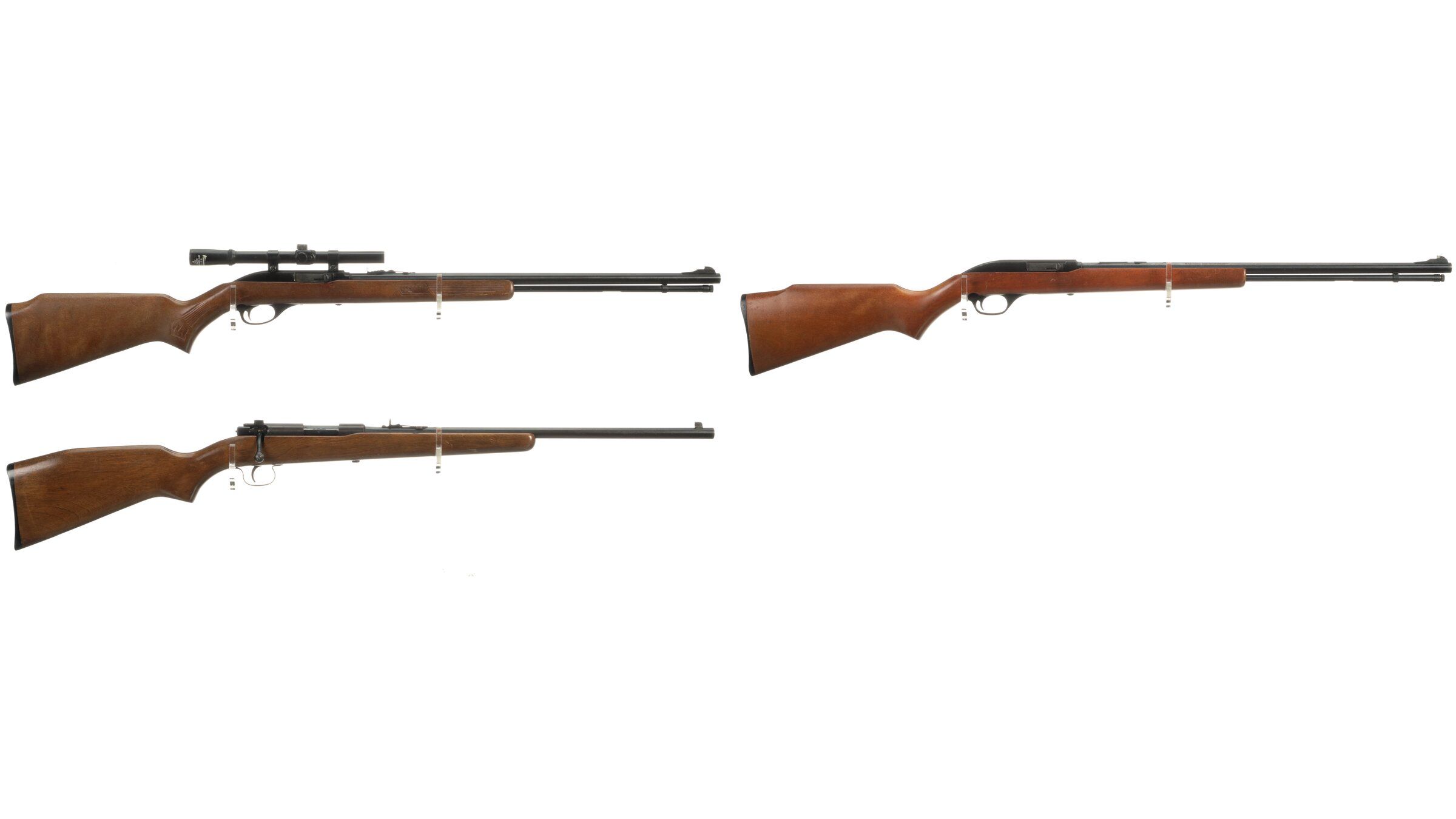Three .22 Caliber Rimfire Rifles | Rock Island Auction