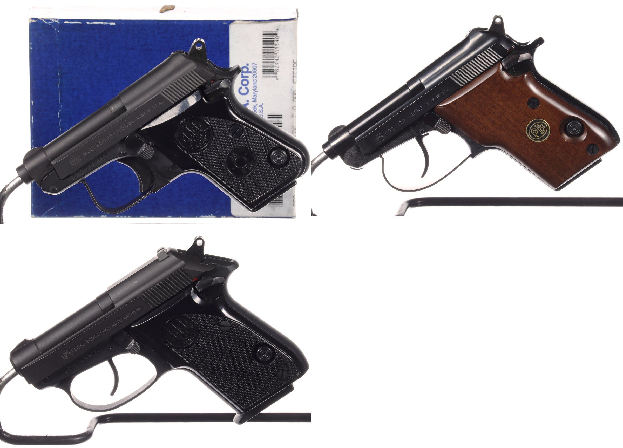 Three Beretta USA Semi-Automatic Pocket Pistols | Rock Island Auction
