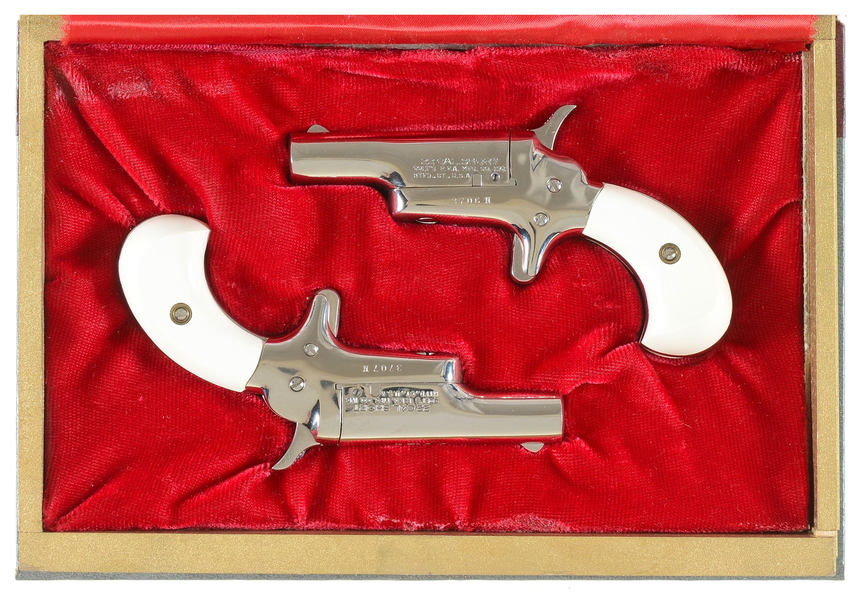Cased Consecutive Pair of Colt Fourth Model Derringers | Rock Island Auction