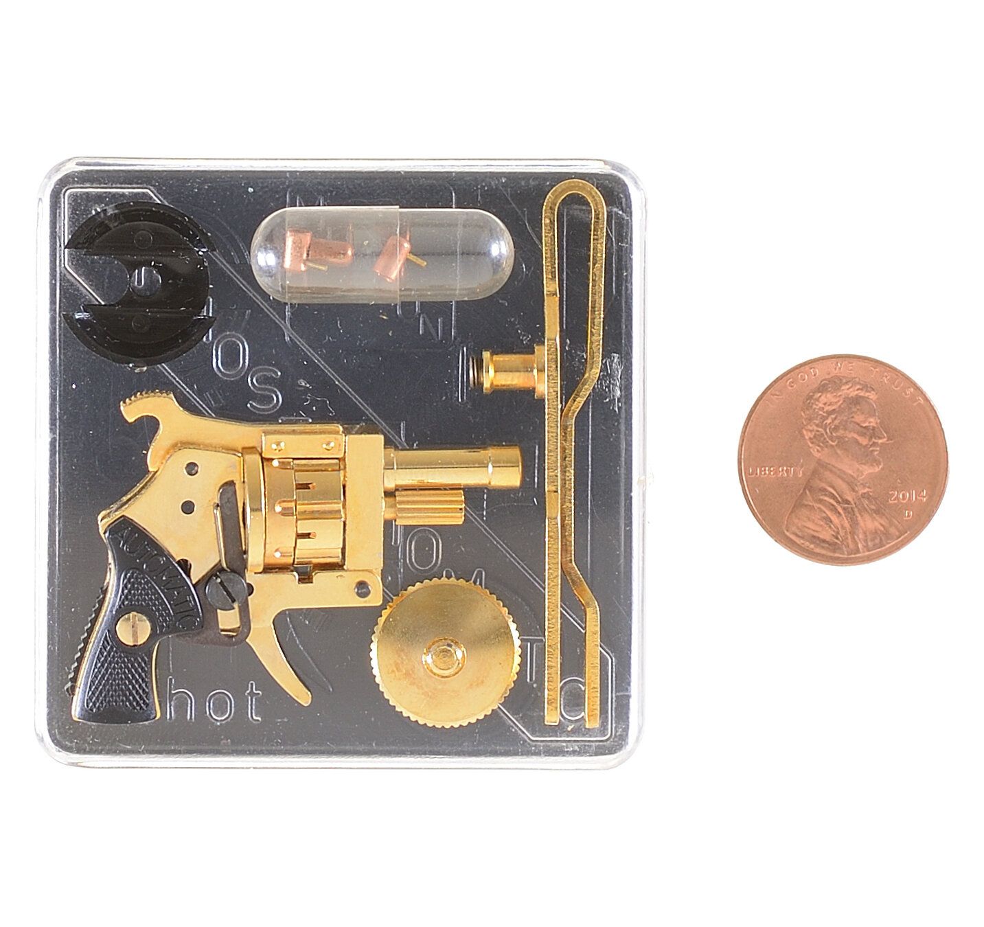 Miniature Xythos Automatic Model Pinfire Revolver with Case | Rock ...