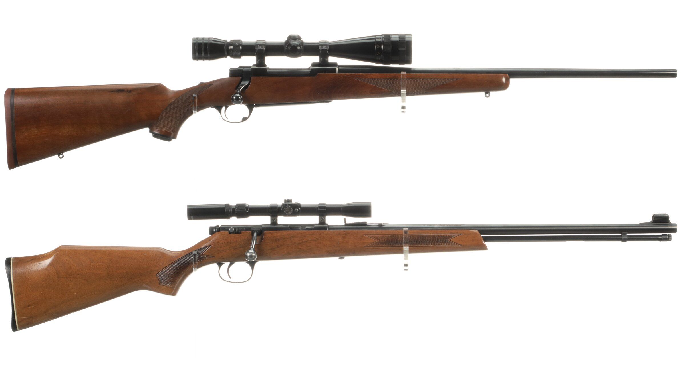 Two Bolt Action Rifles with Scopes | Rock Island Auction