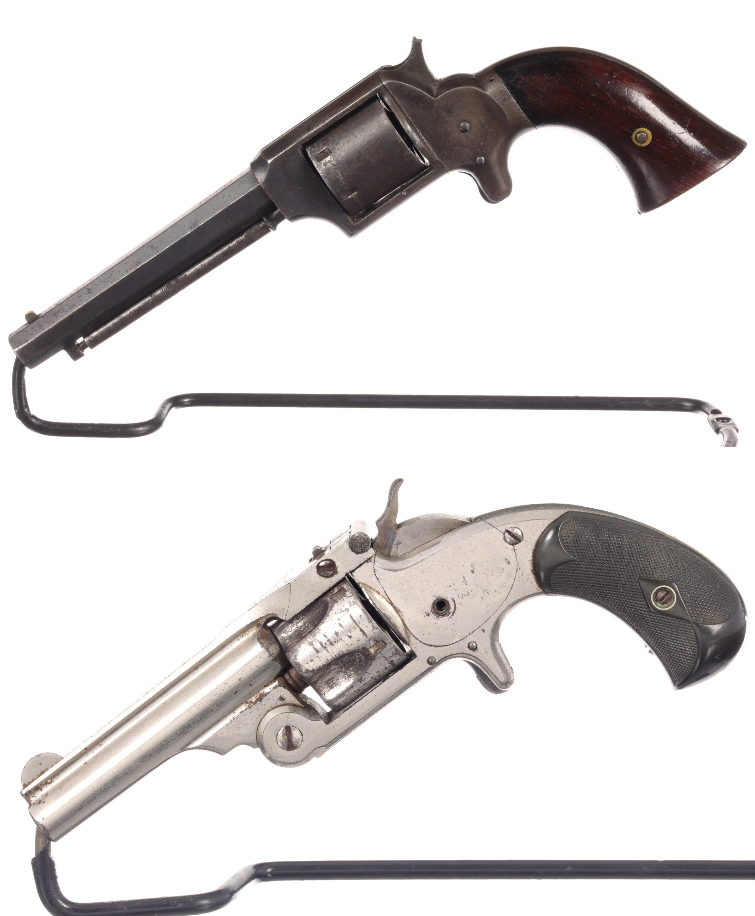 Two Single Action Spur Trigger Revolvers | Rock Island Auction