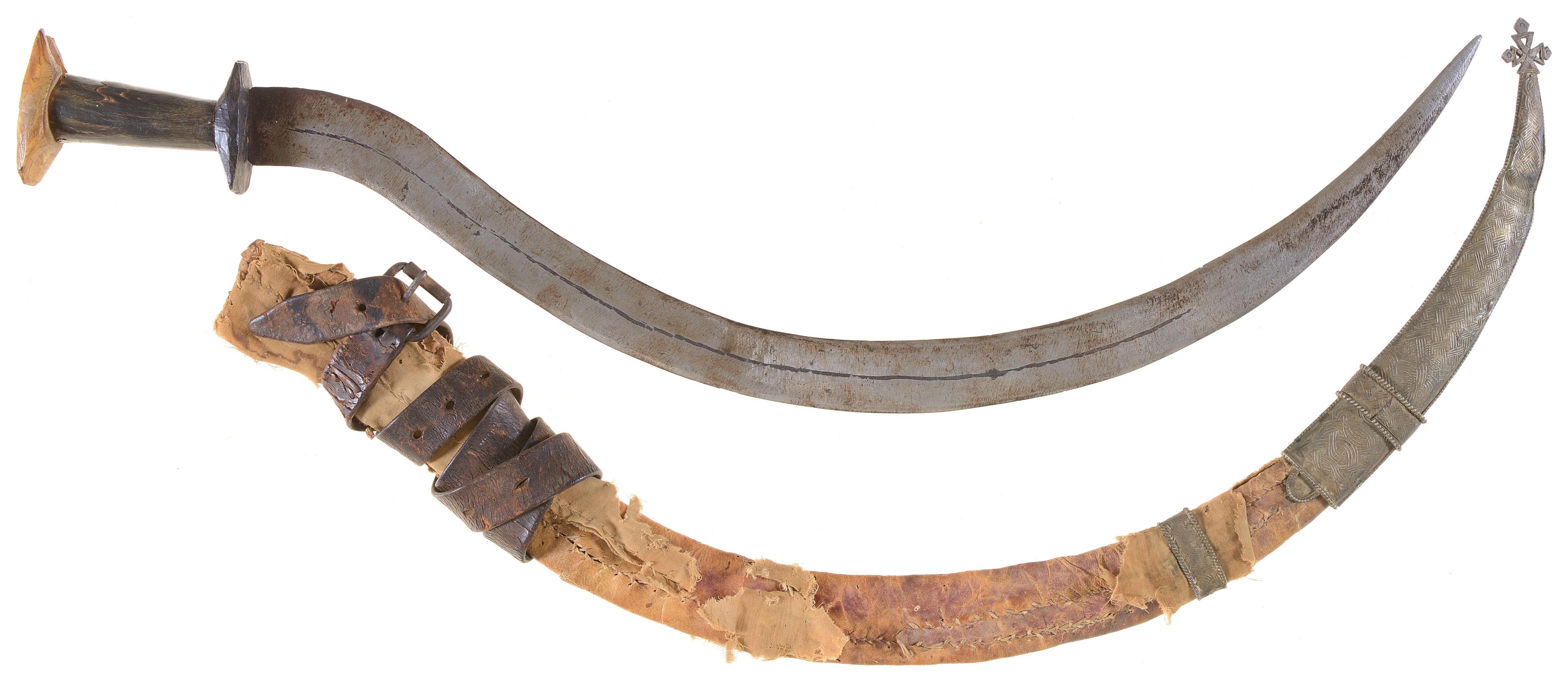 Ethiopian Style Shotel Sword with Scabbard | Rock Island Auction