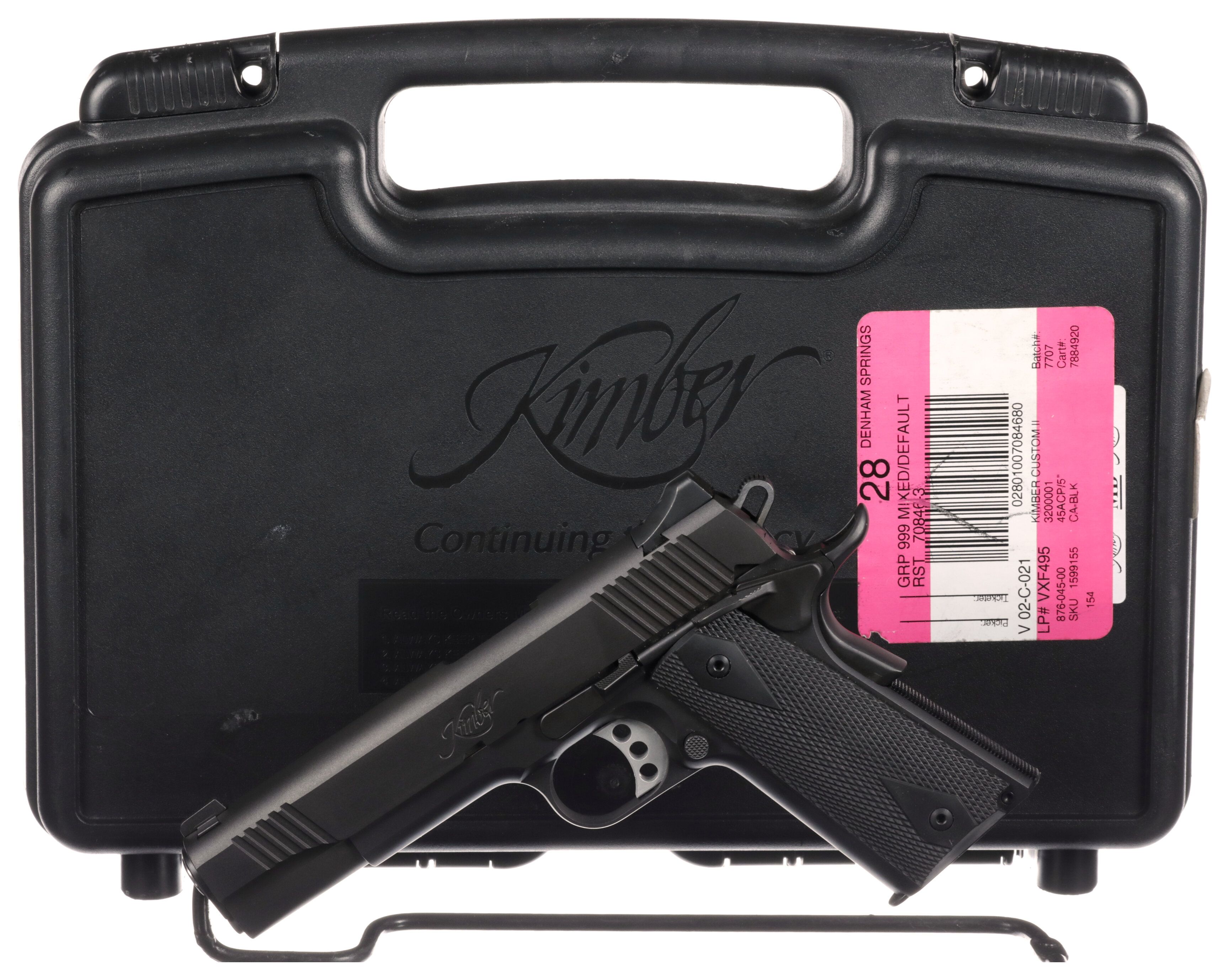 Kimber Custom Ii Semi Automatic Pistol With Case Rock Island Auction